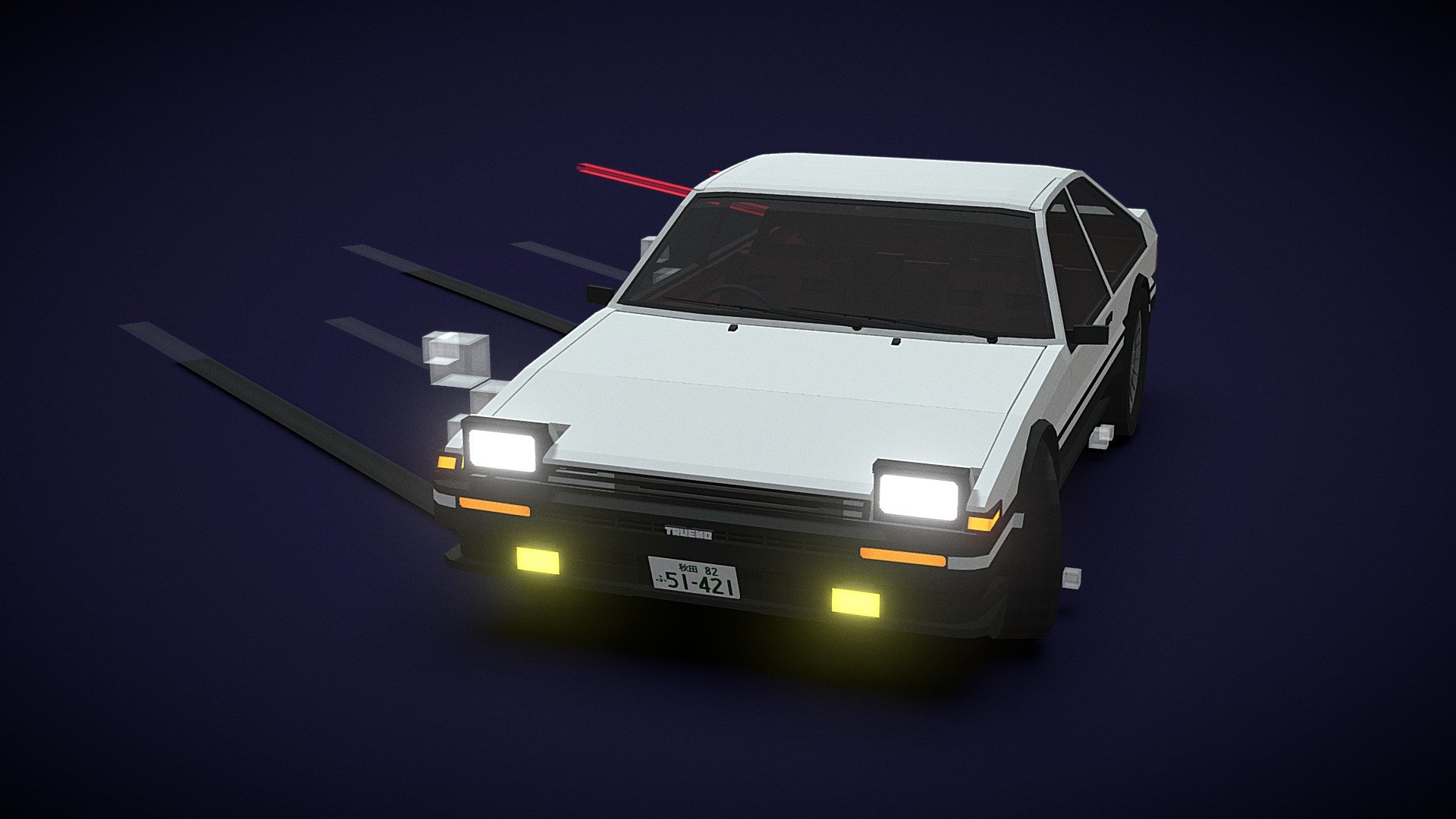 Toyota AE86 Trueno - Minecraft Scene #1 - 3D model by ashminggu ...