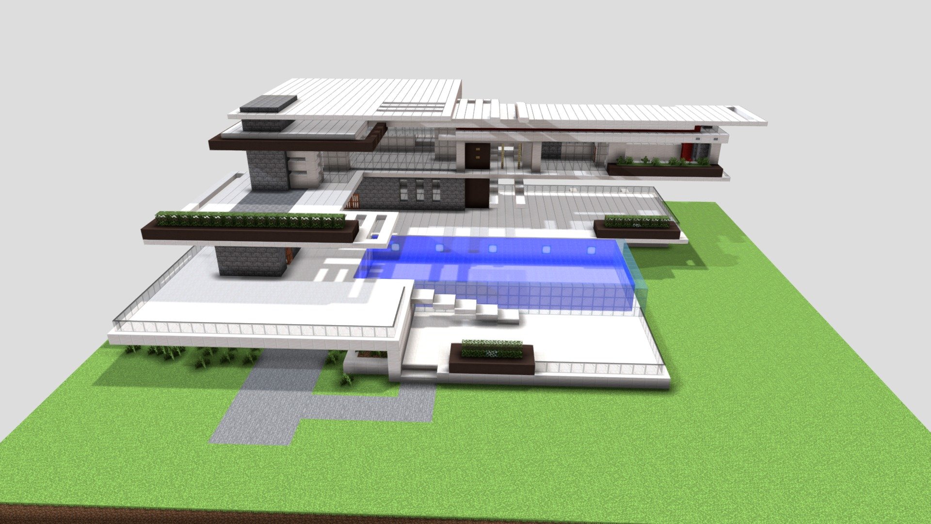 Minecraft Modern House - Download Free 3D model by jar (@jar9th ...