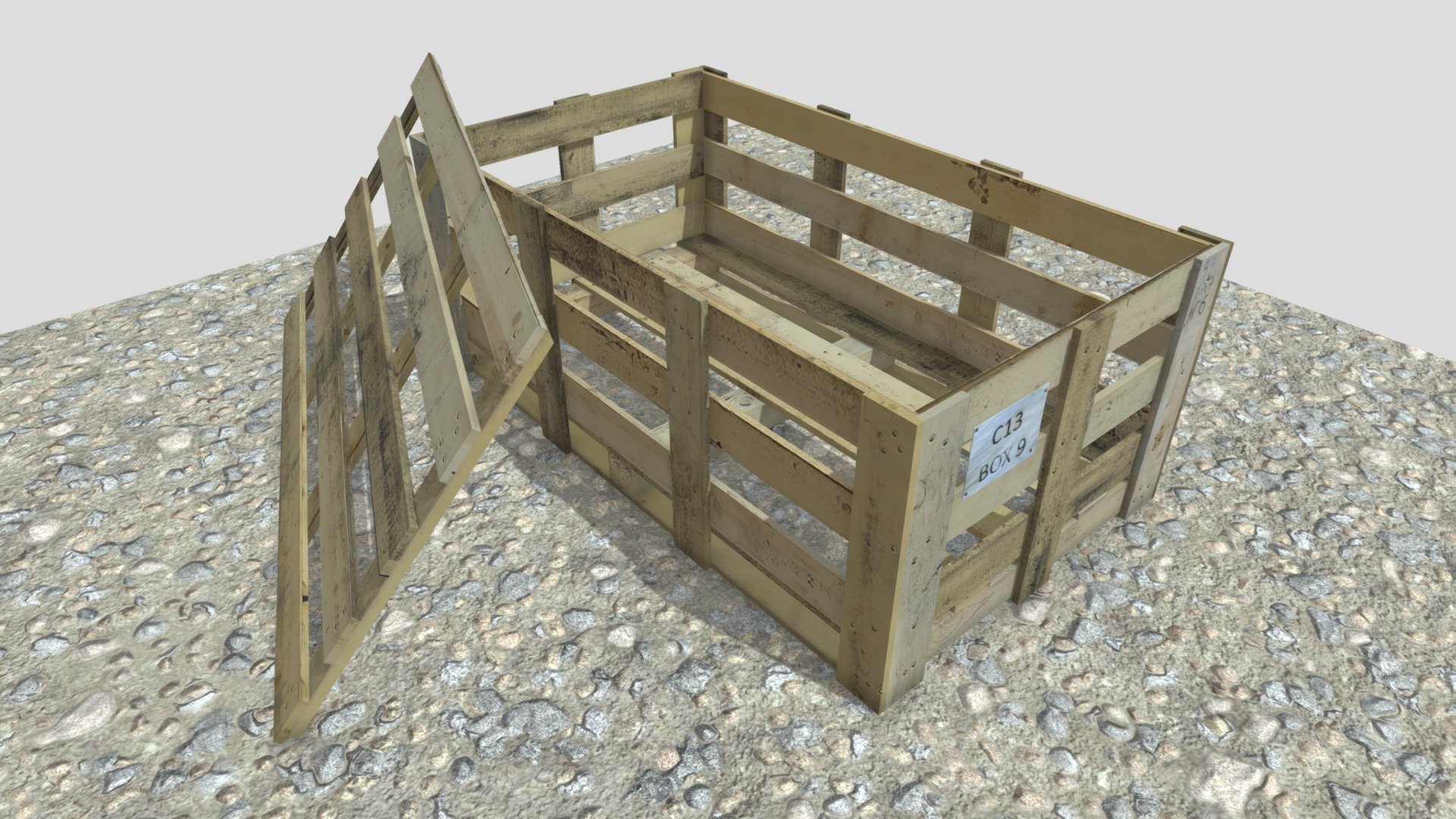 Wooden Box - 3D model by RixTsk [2849a1f] - Sketchfab
