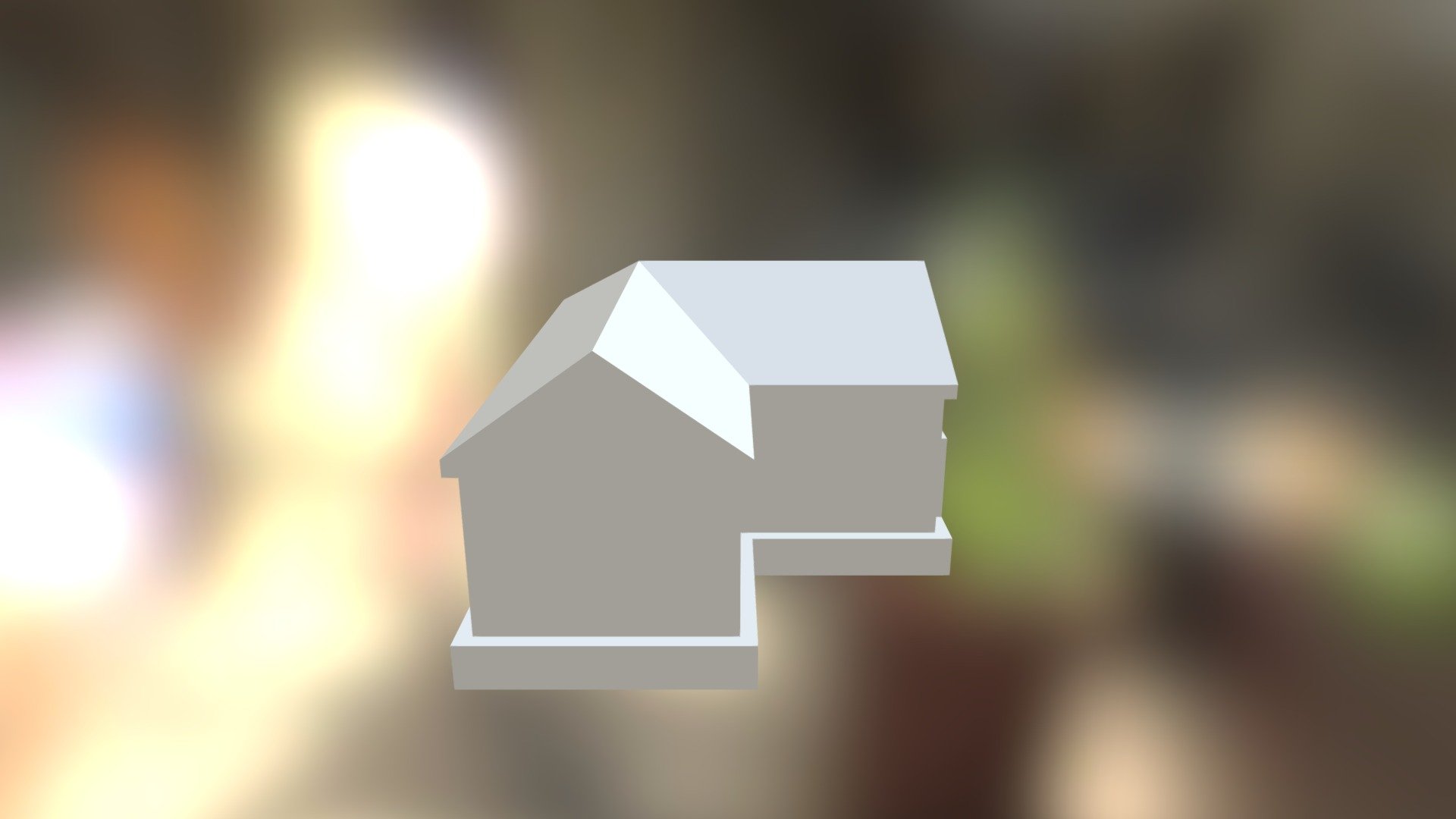 L- Shaped House - 3D model by isaacbennett [2849ed7] - Sketchfab