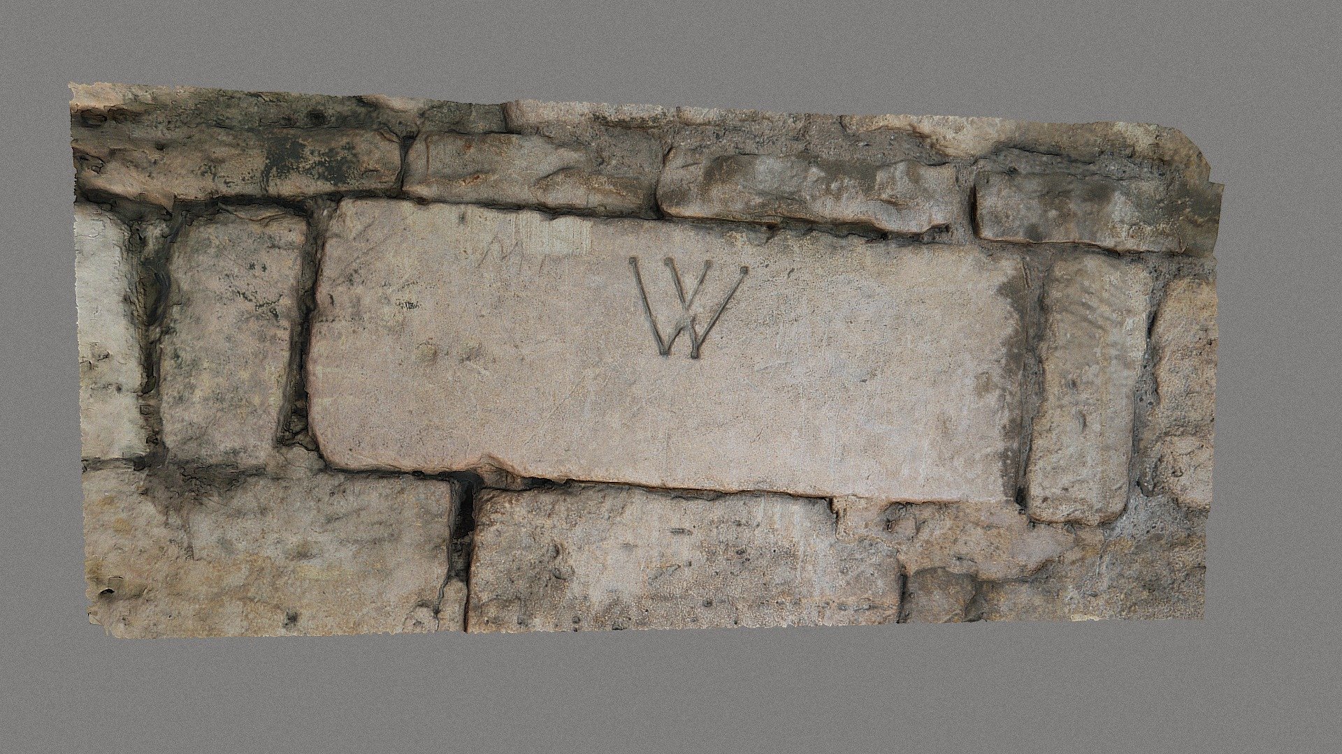 Postlip Tithe Barn - Virgin Mary Stone Carving - 3D model by Mark ...