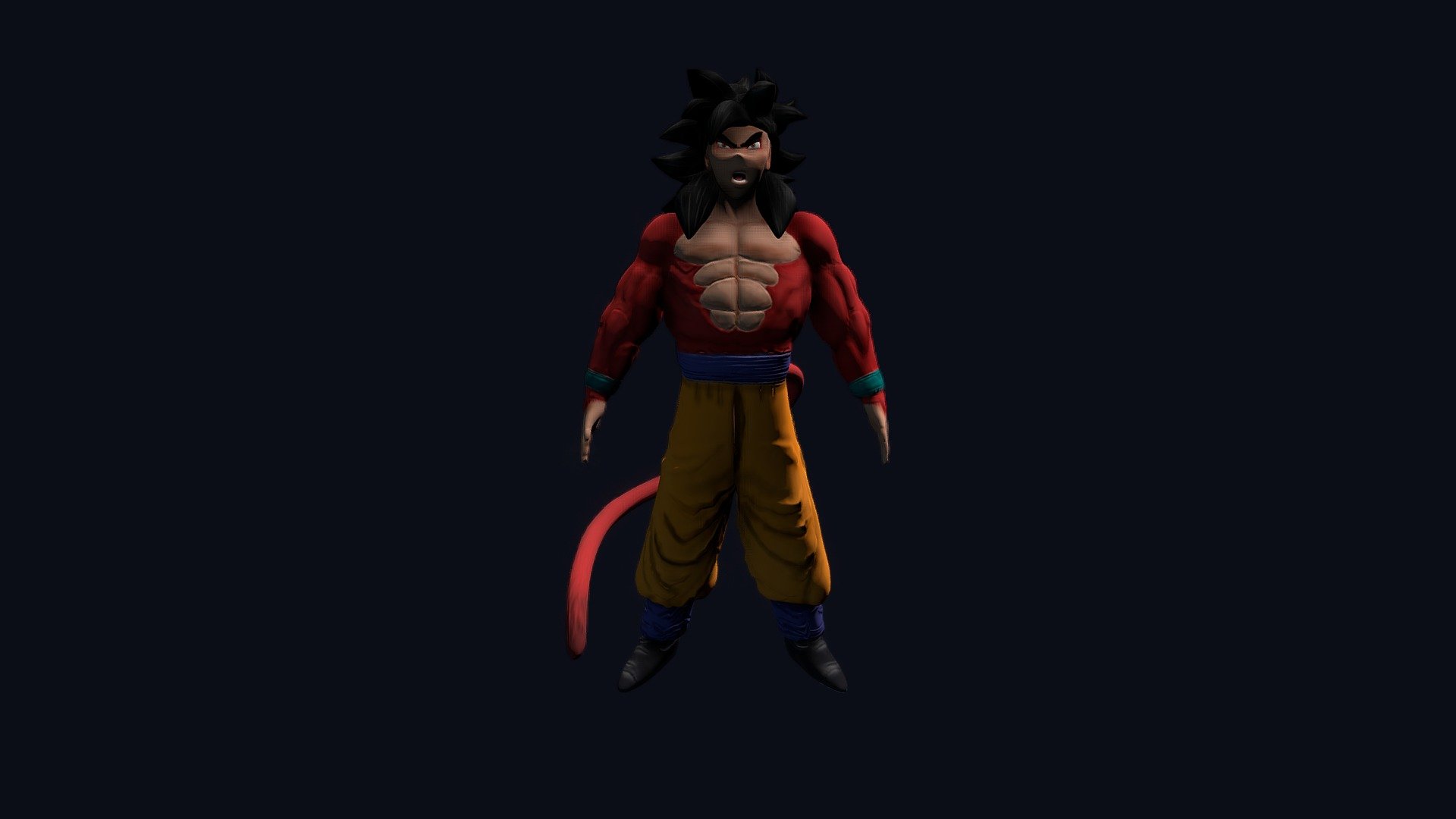 Goku SSJ4 - Avaliação - 3D model by RaionHankei [284e1e8] - Sketchfab