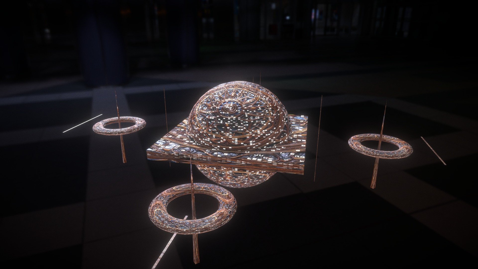 Low Poly Sci-Fi City Hub - Download Free 3D model by Inditrion Dradnon ...
