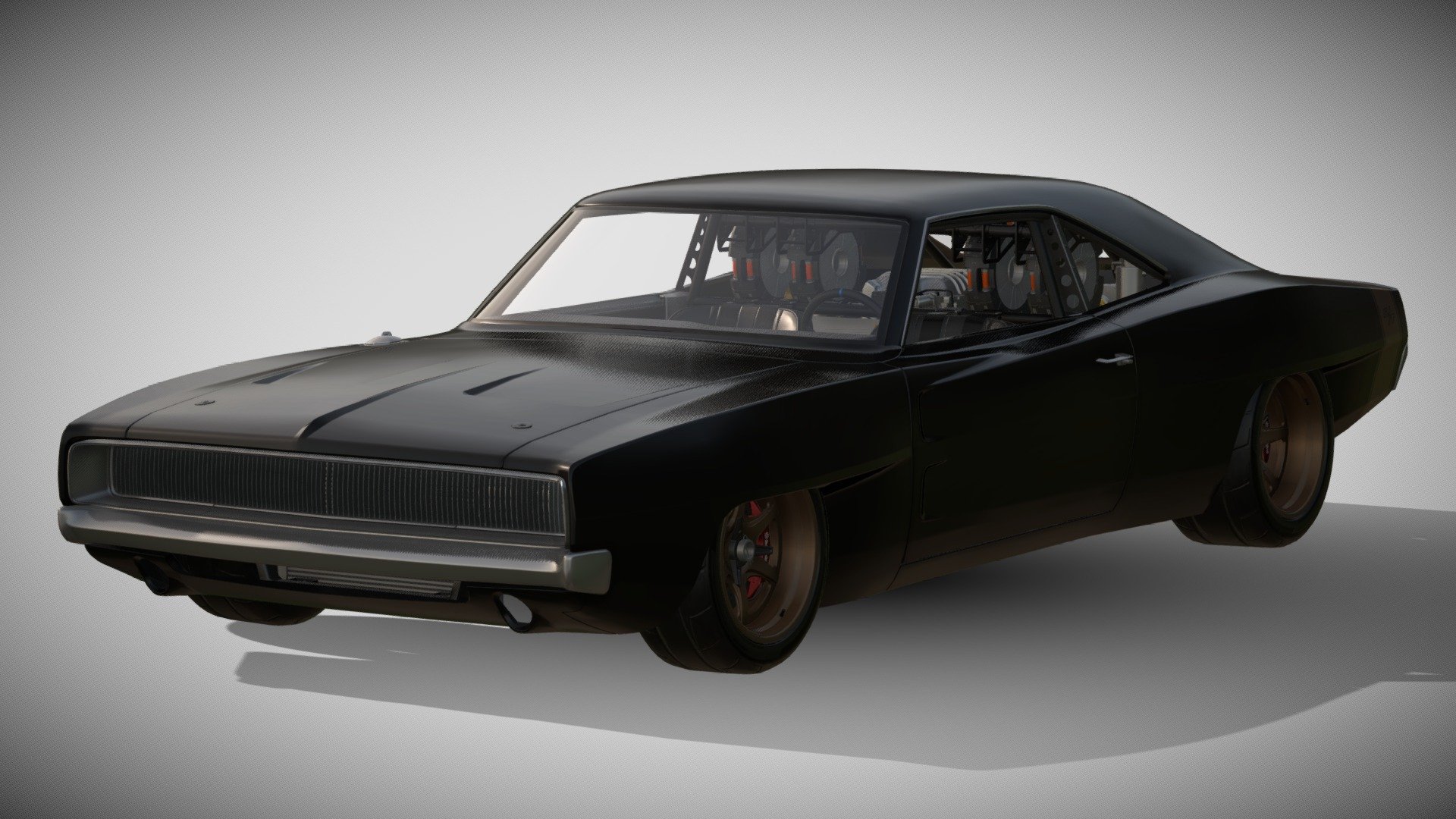 1968 Dodge Charger Mid Engine Hellacious F9 - Download Free 3D model by ...