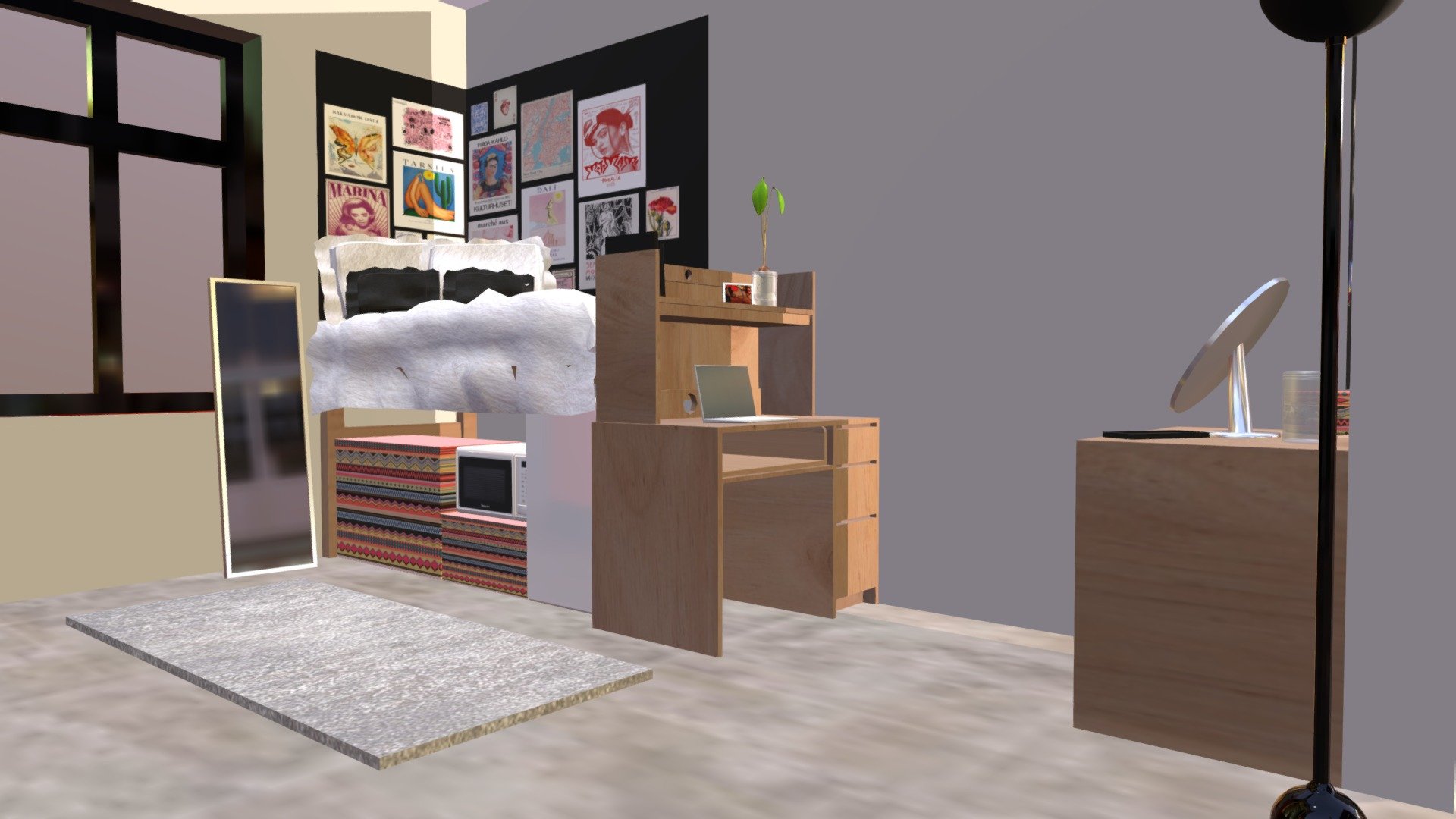 My room - Download Free 3D model by viacordero [28539a7] - Sketchfab