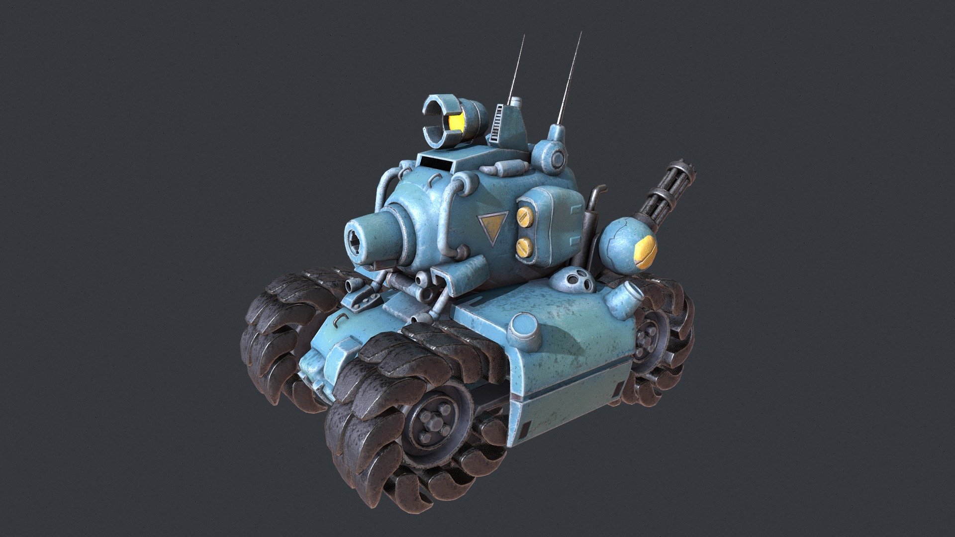 Metal Slug Tank SV-001 - 3D model by joenahdi [2854aa8] - Sketchfab
