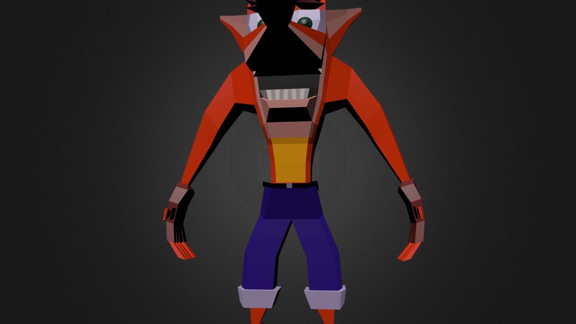 Crash Bandicoot Poly Blend #2 - 3D model by thepixldude [2855d75 ...