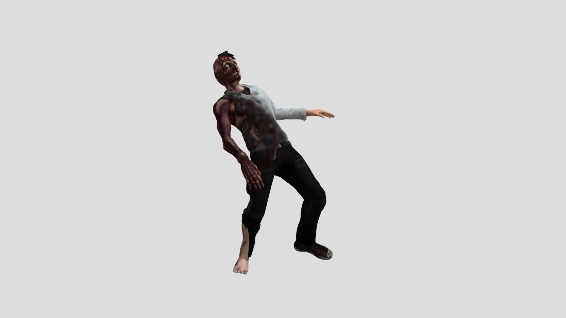 Dying (1) zombie - Download Free 3D model by Mixamo animations ...