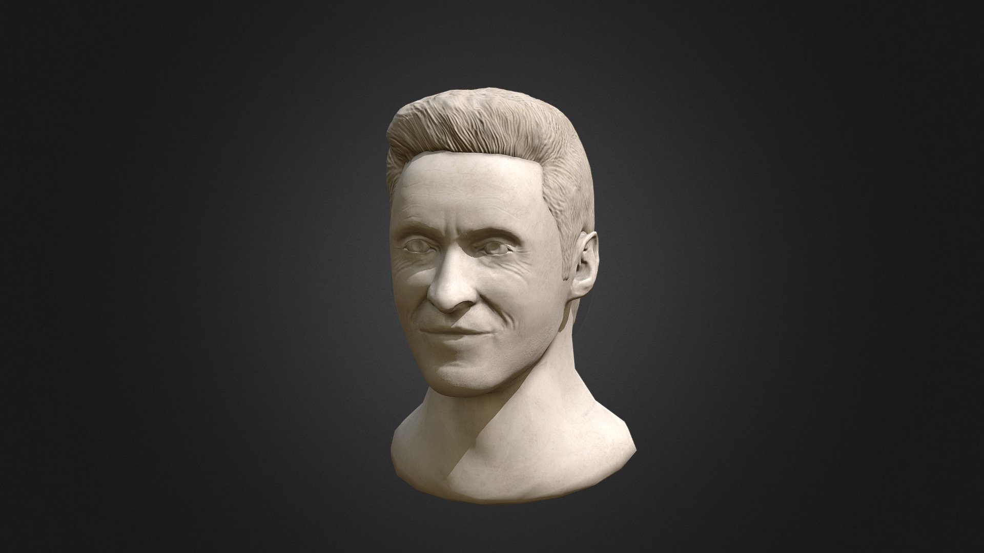 Hugh Jackman Bust - 3D model by edutorre [285a2a2] - Sketchfab