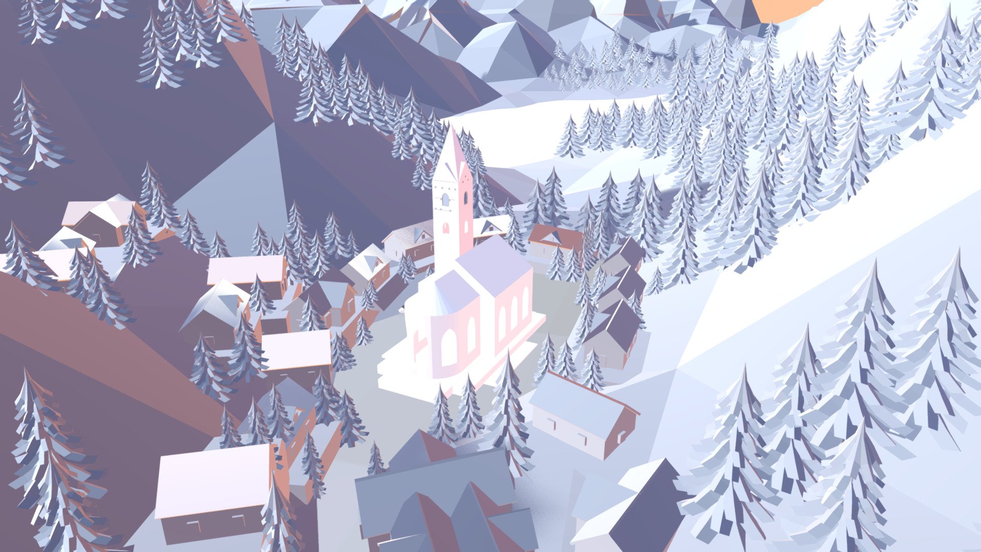 village-landscape-scene - Download Free 3D model by Maf'j Alvarez ...