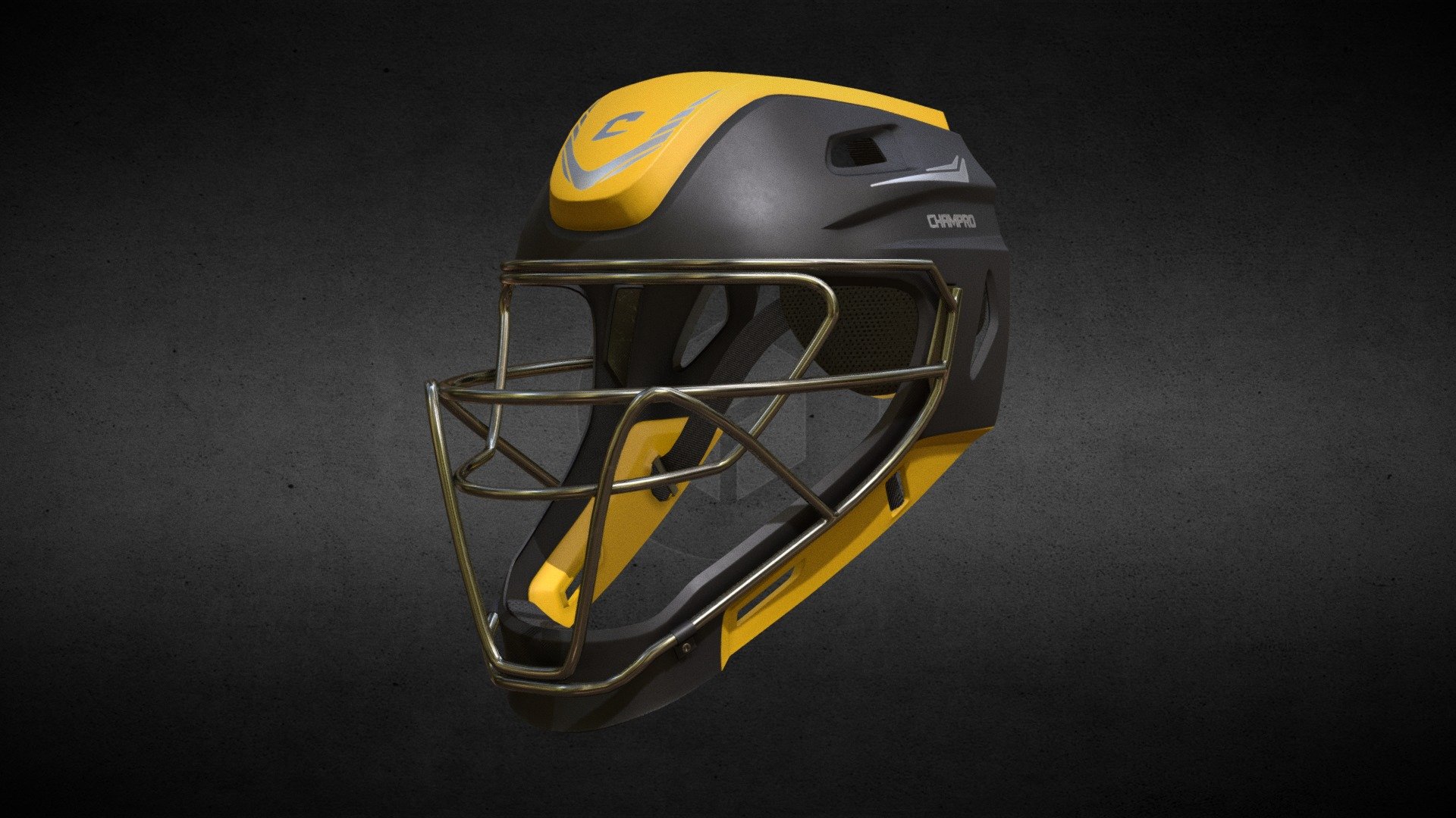Baseball Catcher Helmet - 3D model by Carthage Studio (@carthagestudio ...