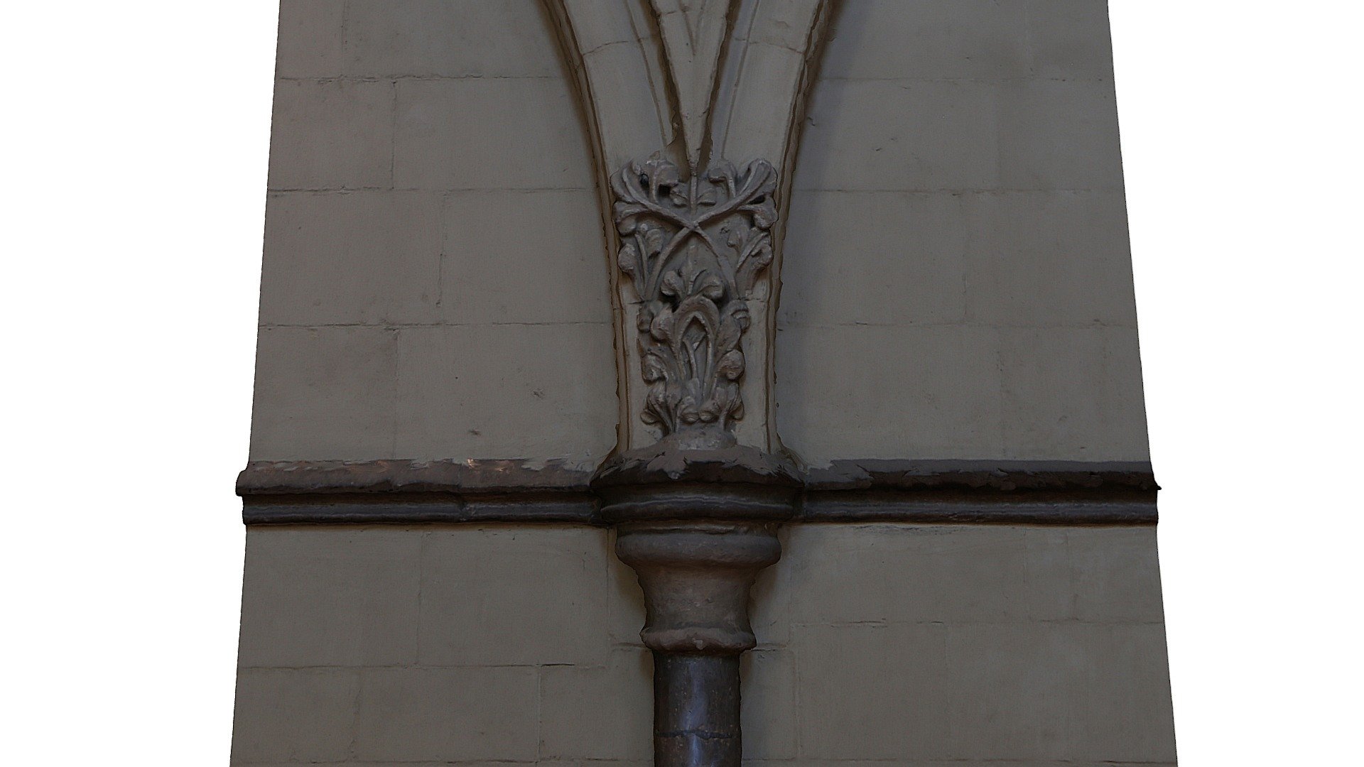 South-east label stop c.1200* - 3D model by Rochester Cathedral ...