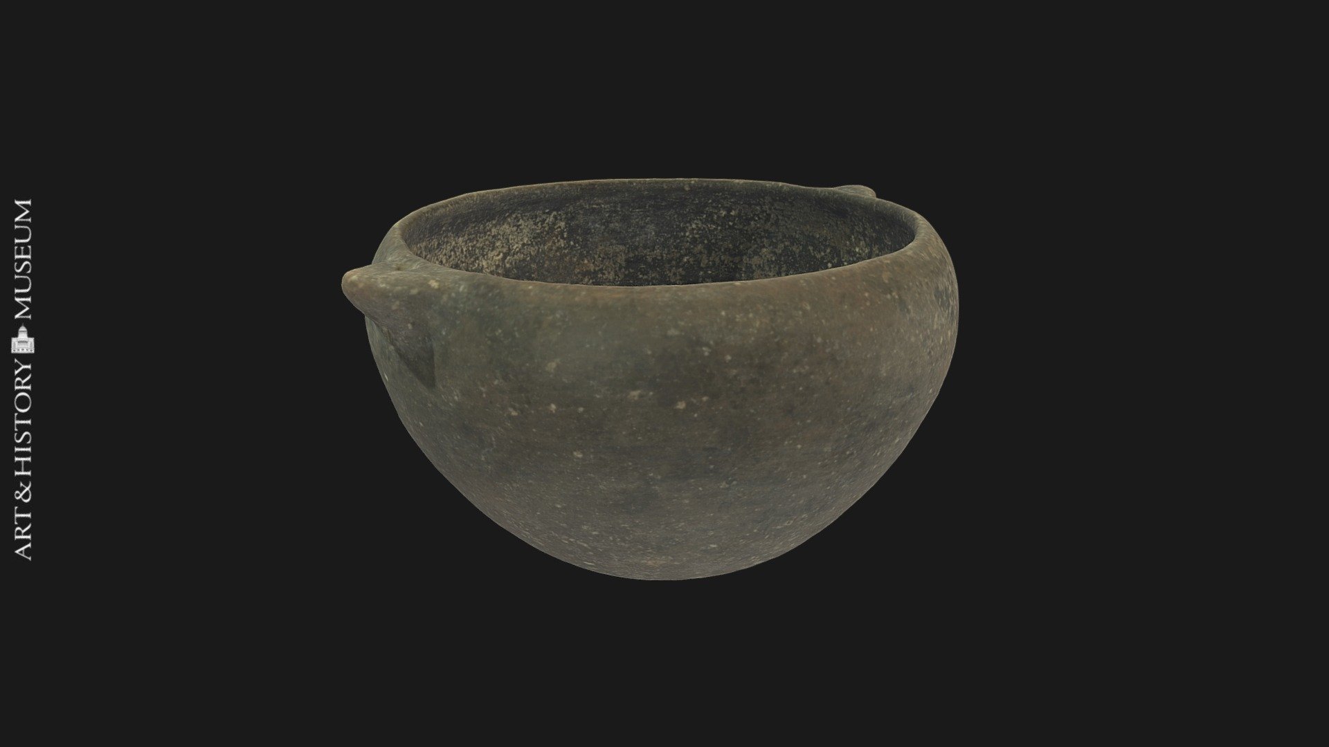 Deep bowl with receding rim and two buttons - Download Free 3D model by ...