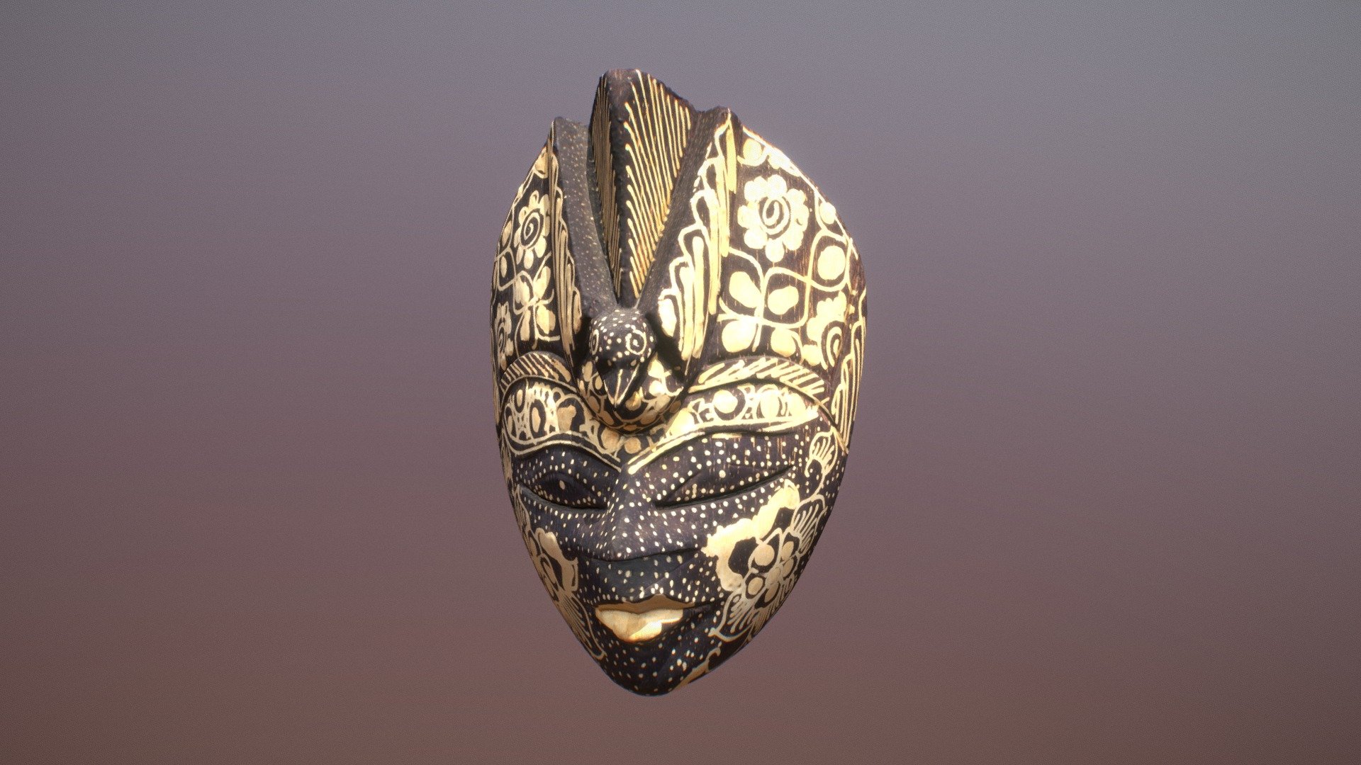 Ethnic Wooden Mask 1 - Buy Royalty Free 3D model by Caio Mamede 3D ...