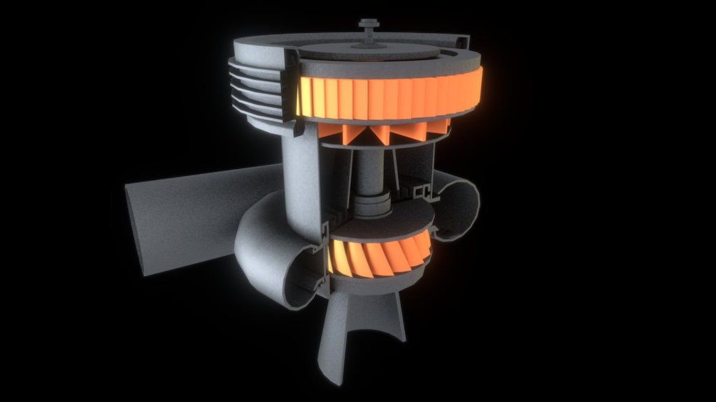 Water Turbine - 3D model by Gaia Tech (@gaiatech) [2866c1e] - Sketchfab