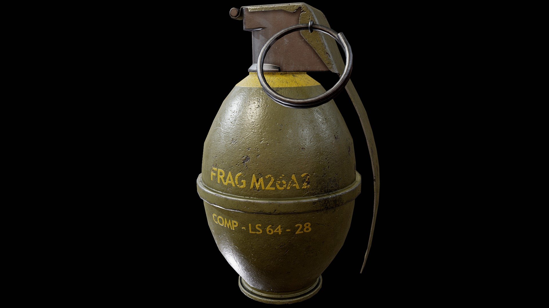 M26 grenade - 3D model by Tymon Kasprzak (@Tymon_Kas) [2866e5d] - Sketchfab
