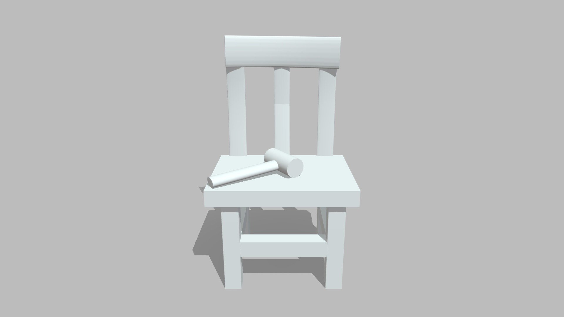 hammer_and_chair - 3D model by kadekid44 [2866e6c] - Sketchfab