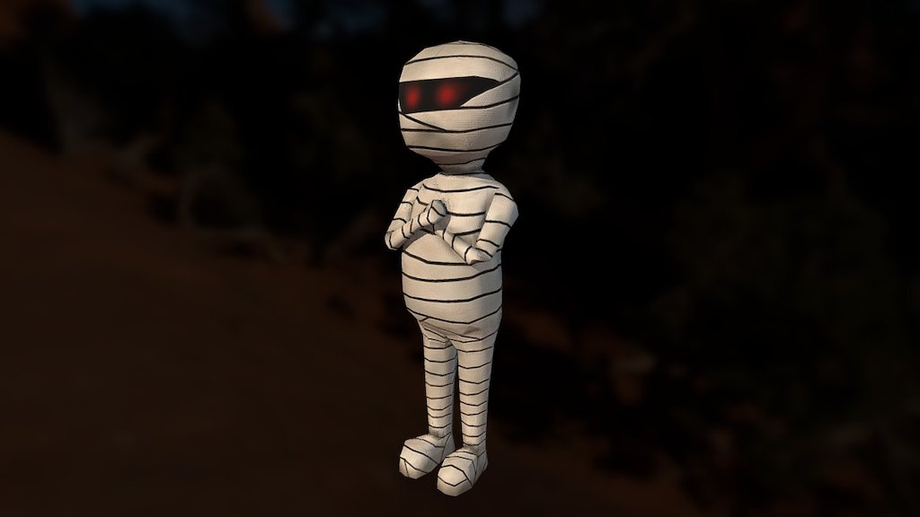 Mummy - Low Poly - 3D model by Amil (francescolima74) (@francescolima74 ...