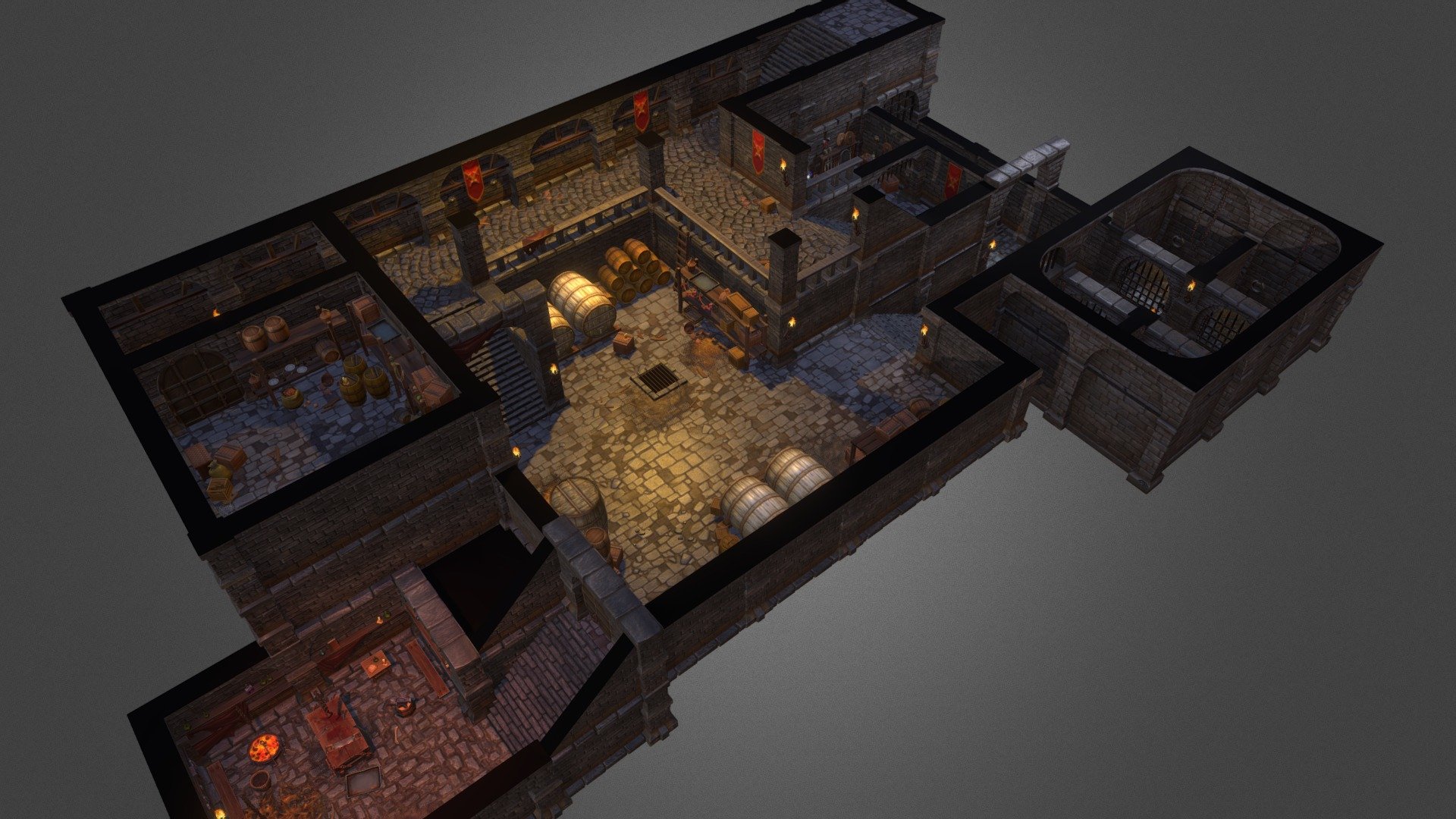 dark_cellar - 3D model by photonman (@photonman44) [286b937] - Sketchfab