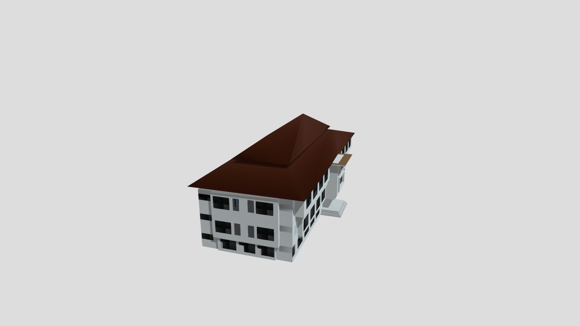 Gedung Hukum 2 - Download Free 3D model by rifqidm [286c7b9] - Sketchfab