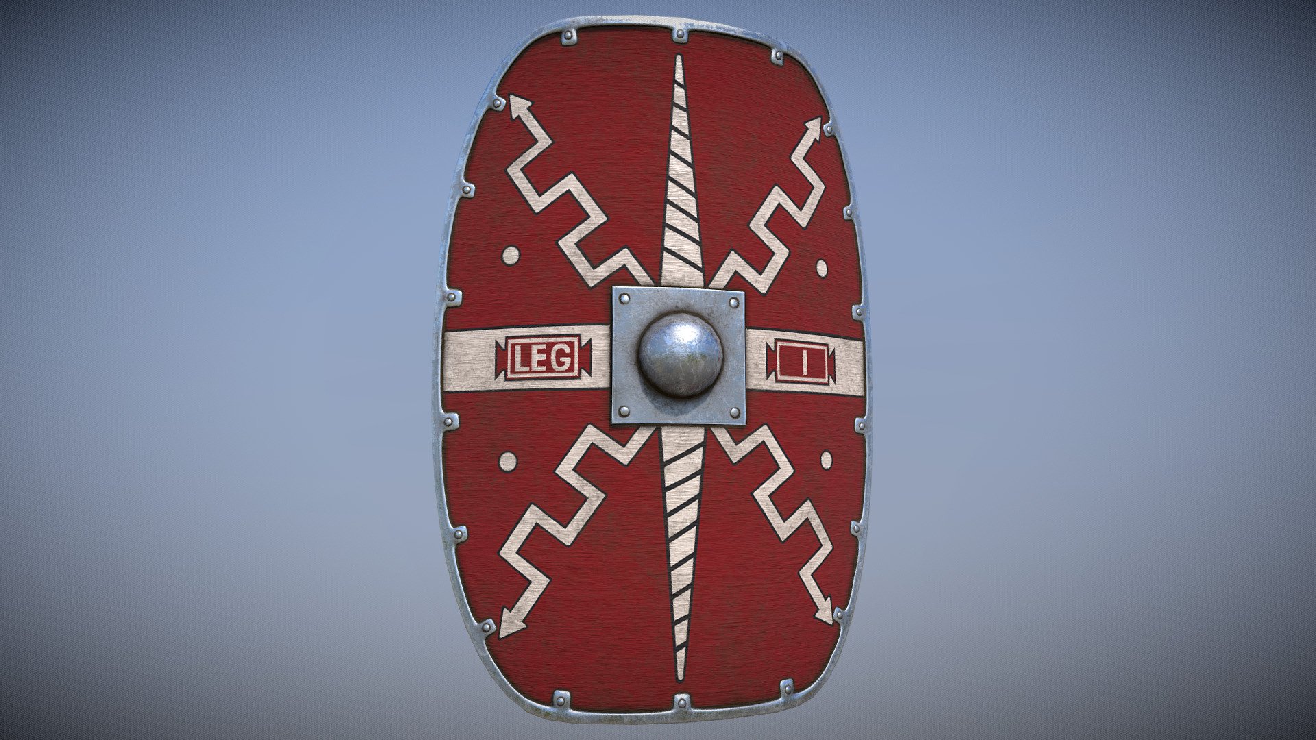 Roman Augustan Scutum (First Attempt) - 3D model by Garrettich [286ef52 ...