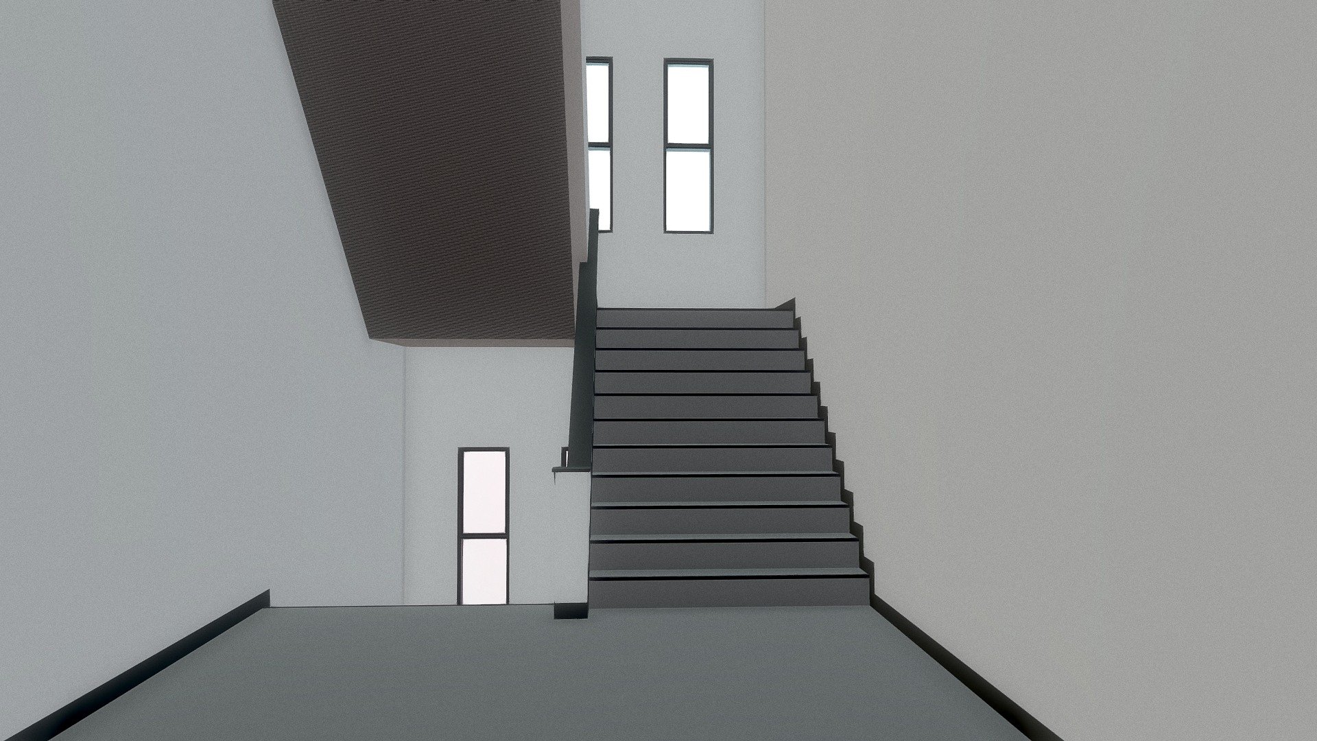 School_[stairs] - Download Free 3D model by Comicaroid (@yuuuusukeeee ...