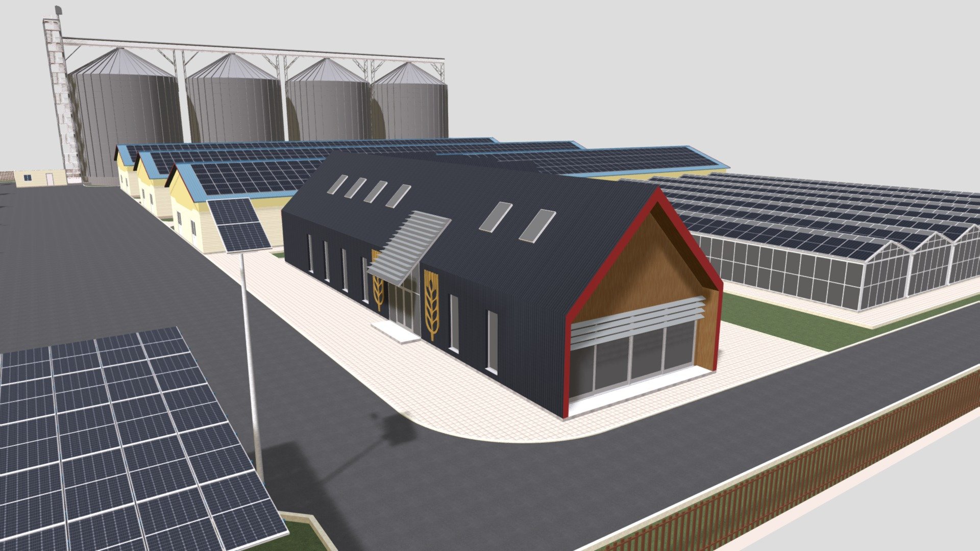 Solar energy for farming - Download Free 3D model by Oleh Volyk ...