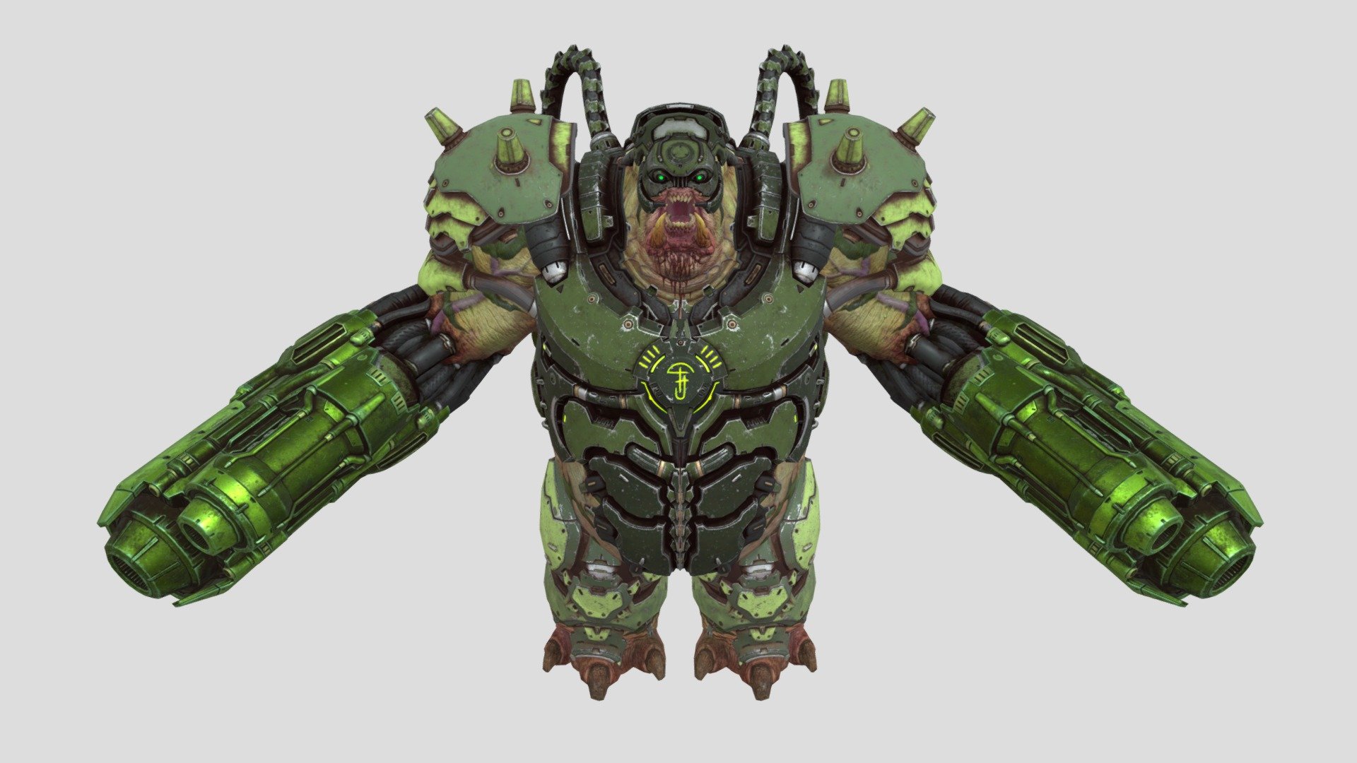 Cyber Mancubus - Download Free 3D model by irons3th [2876335] - Sketchfab
