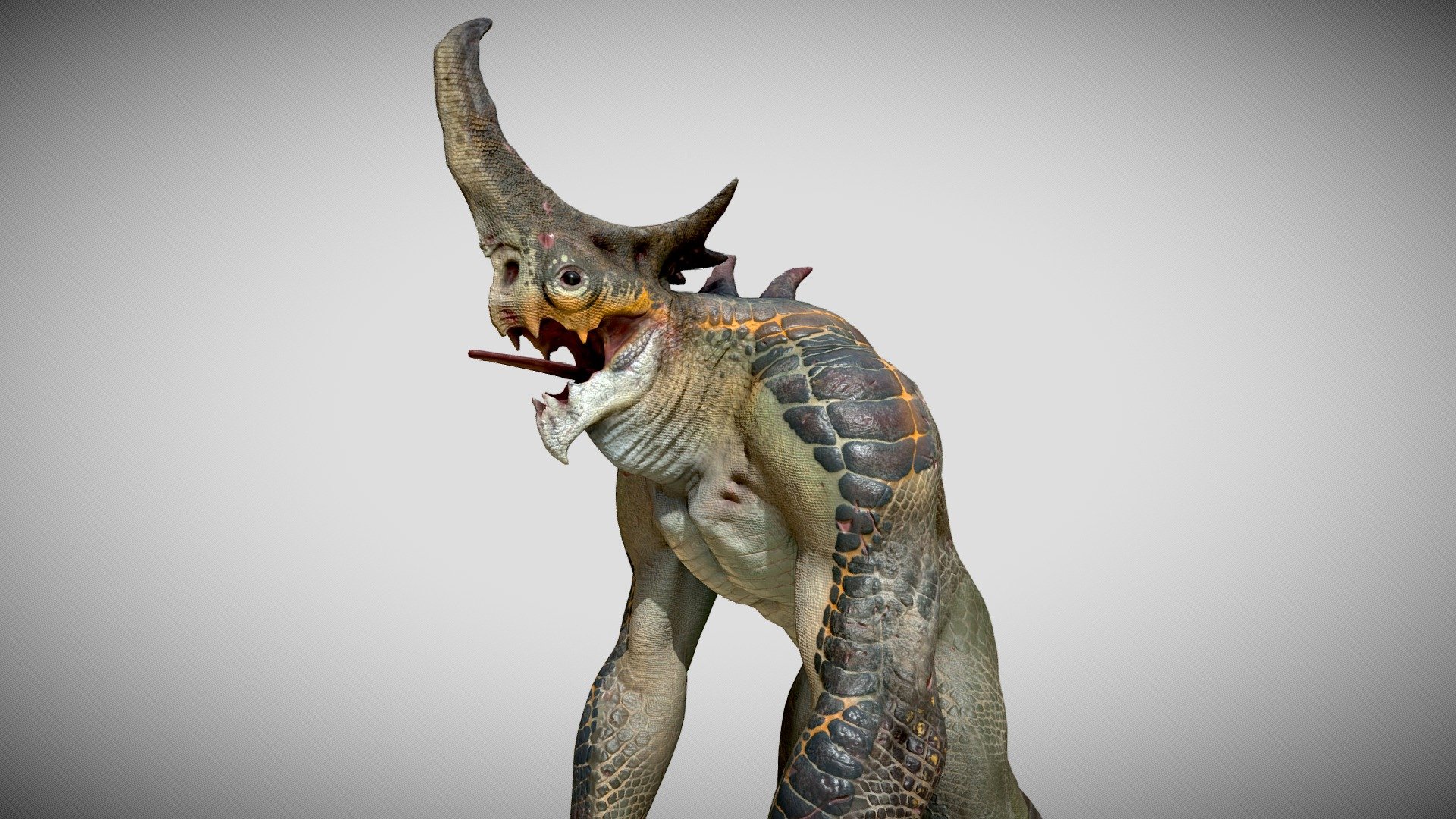 Kaiju Creature - 3D model by Sergey Chesnokov (@chesnokov) [2876418 ...