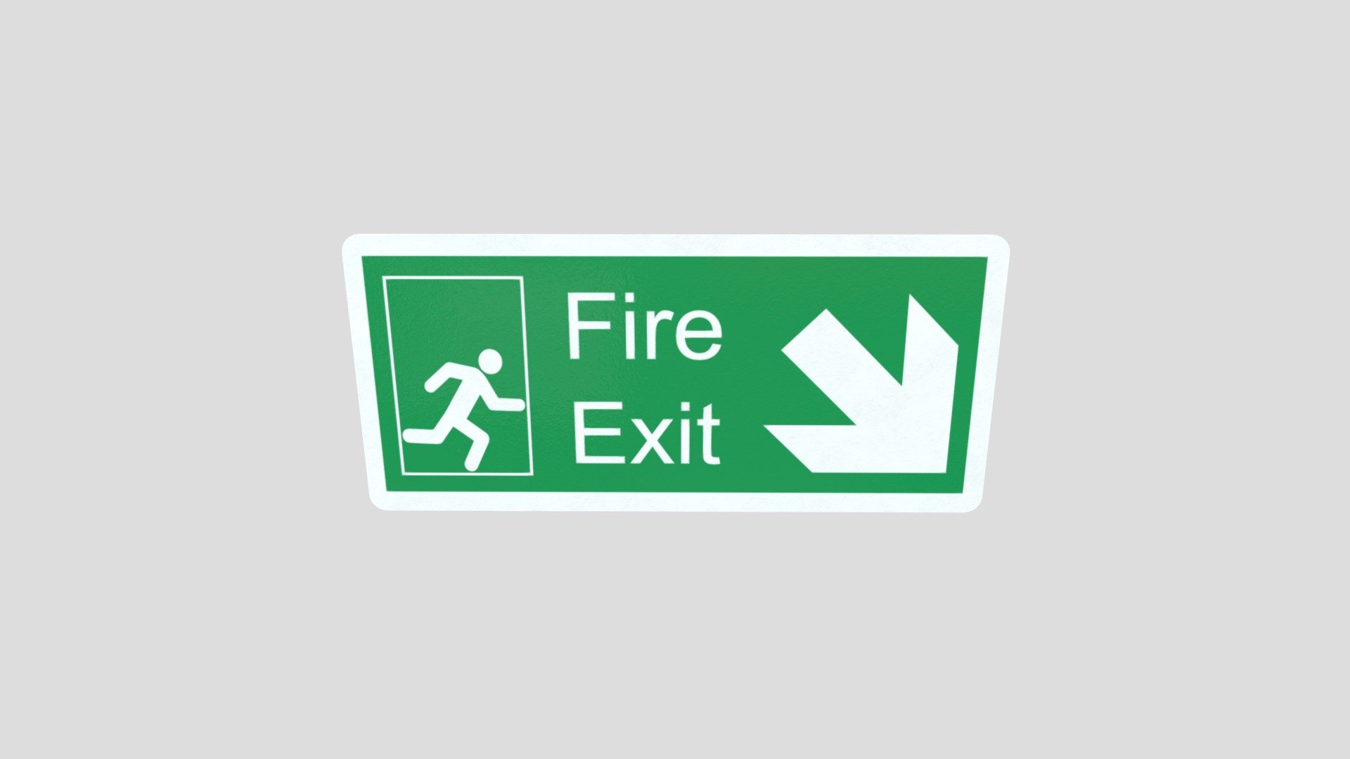 Fire Exit Sign - Download Free 3D model by Einheri [2878901] - Sketchfab
