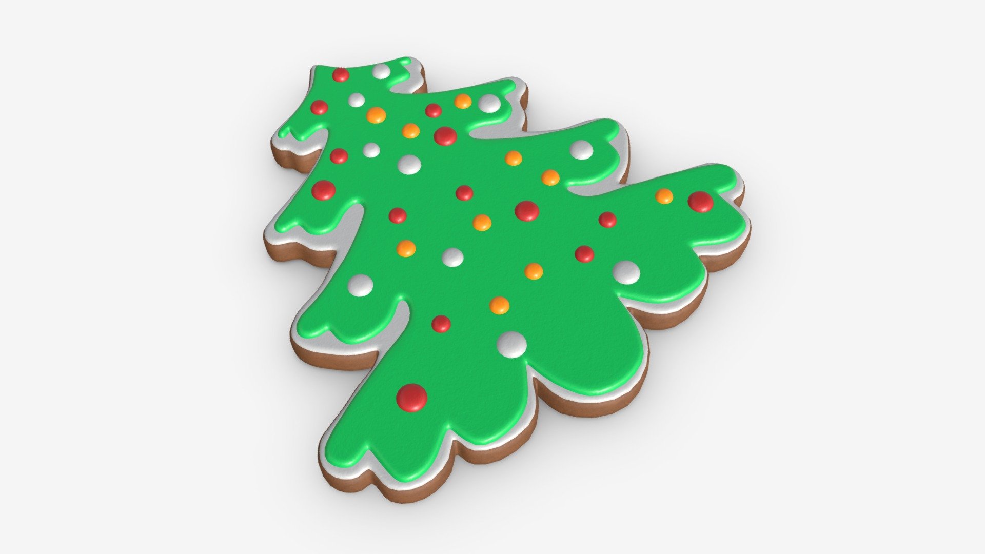 Christmas cookie fir tree 02 - Buy Royalty Free 3D model by HQ3DMOD ...