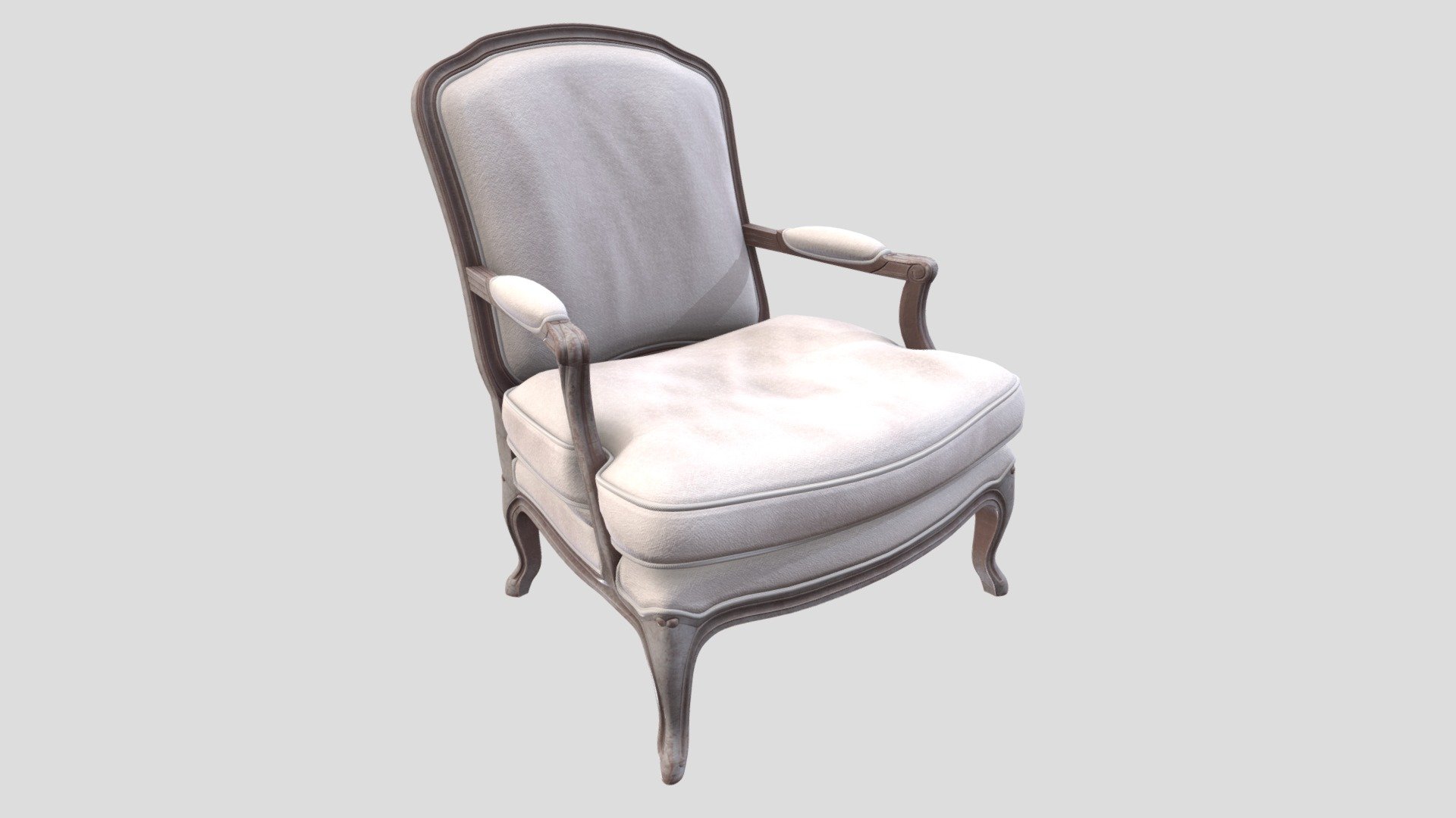 Belle Ornate Rustic Style Antique Chair - 3D model by HazelnutAUS ...