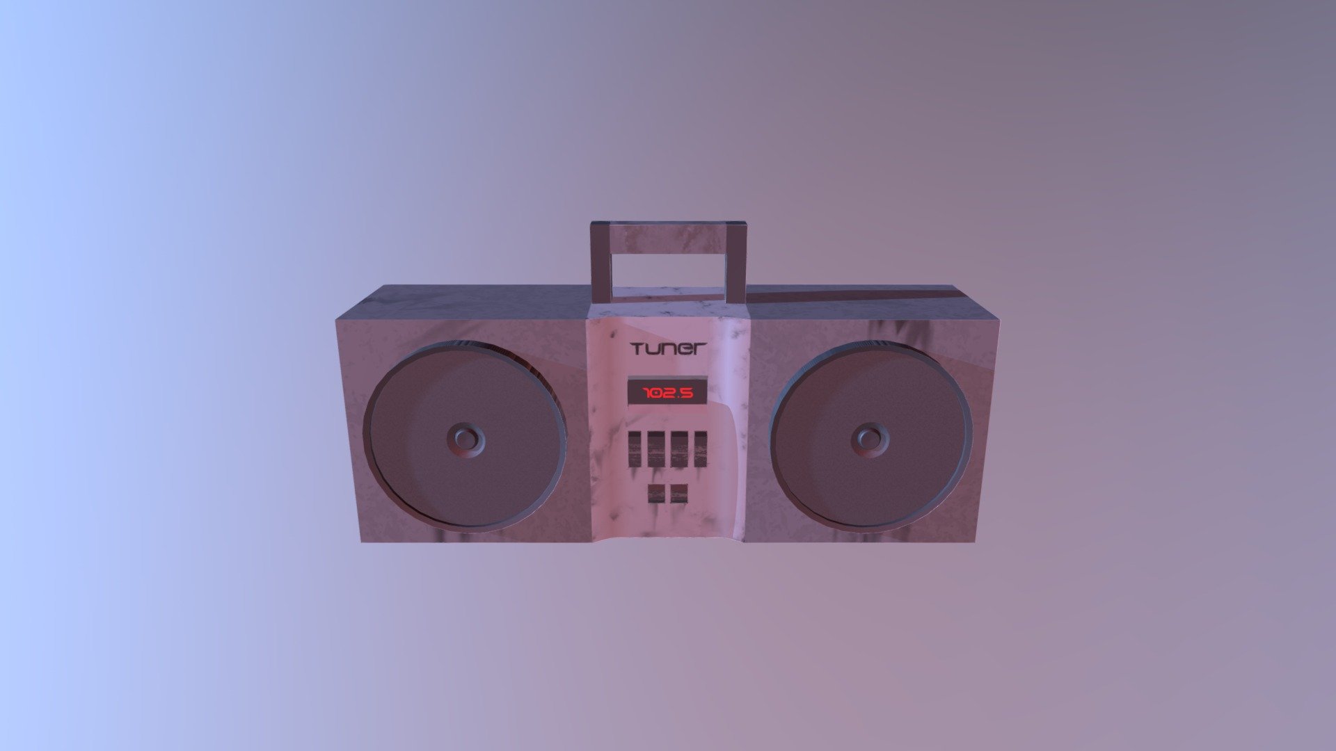 Project 6: Old BoomBox - 3D model by Apex-Knight [287af84] - Sketchfab