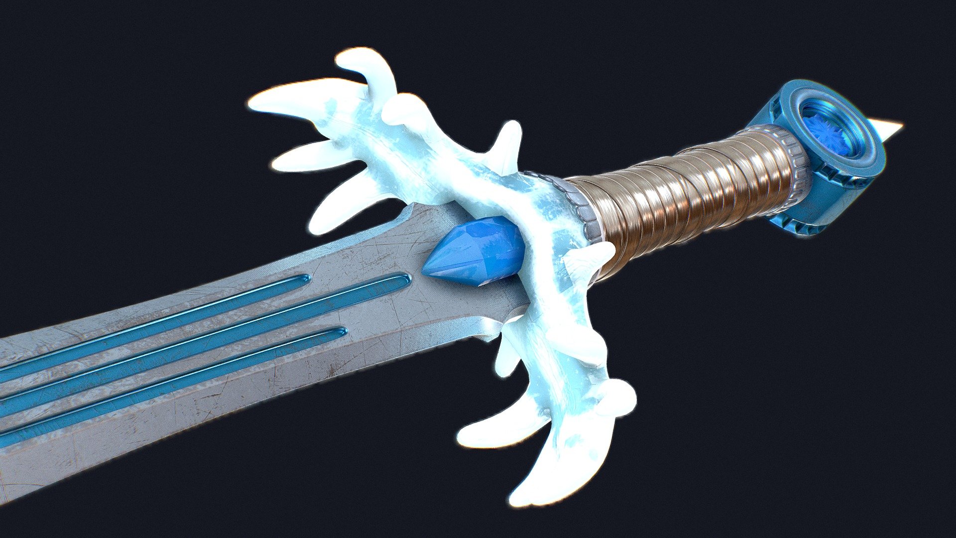 Ice Sword - Download Free 3D model by Onur (@onurpearl) [287ba1b ...