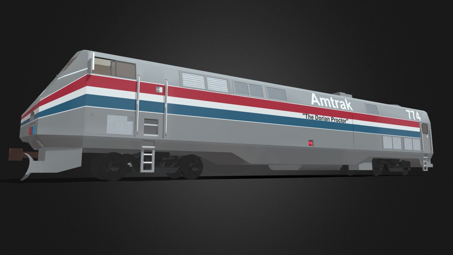 Amtrak genesis train #774 (free download) - Download Free 3D model by ...