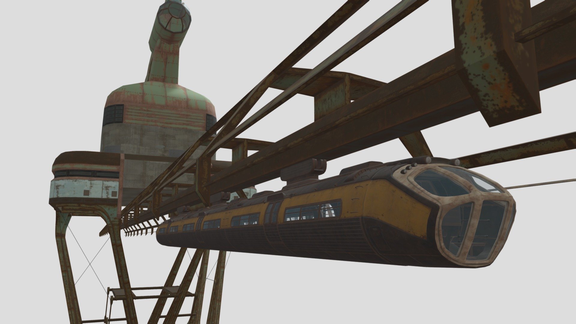 Fallout: Monorail + Station - Download Free 3D model by emijar [2882907 ...