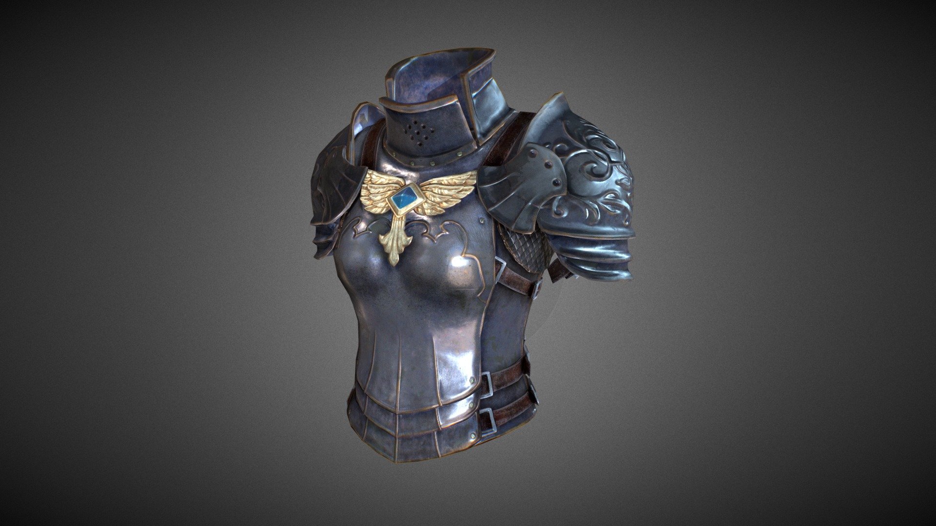 PBR West Armour - 3D model by uu.yuri (@uu0358) [2882f16] - Sketchfab