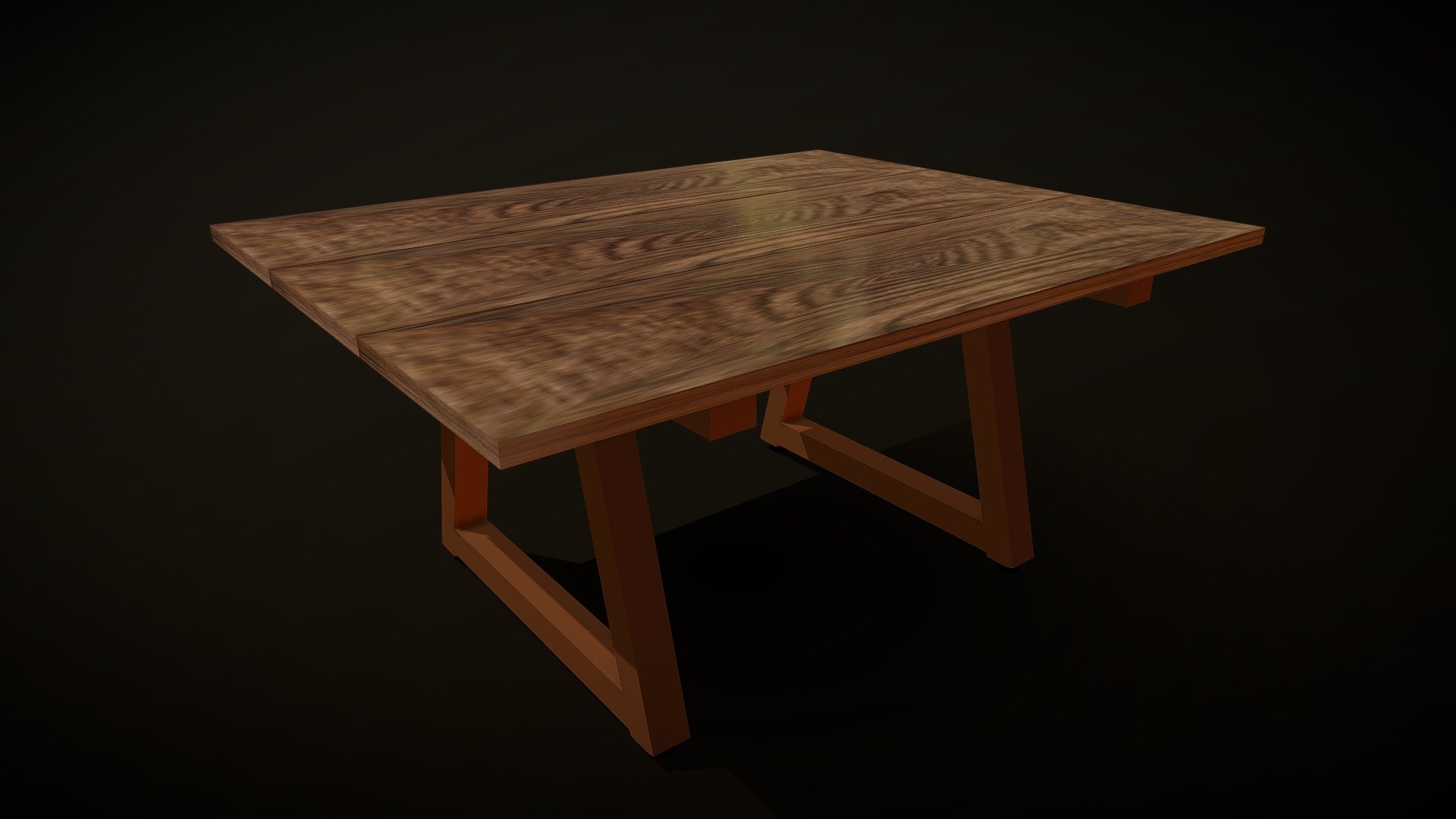 Wooden Table 3D - Buy Royalty Free 3D model by Gabriel Diego ...