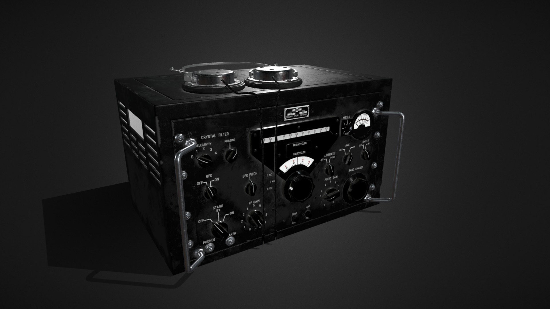 Shortwave Receiver E-629 / Collins 51J-4 - 3D model by SteveDumortier ...