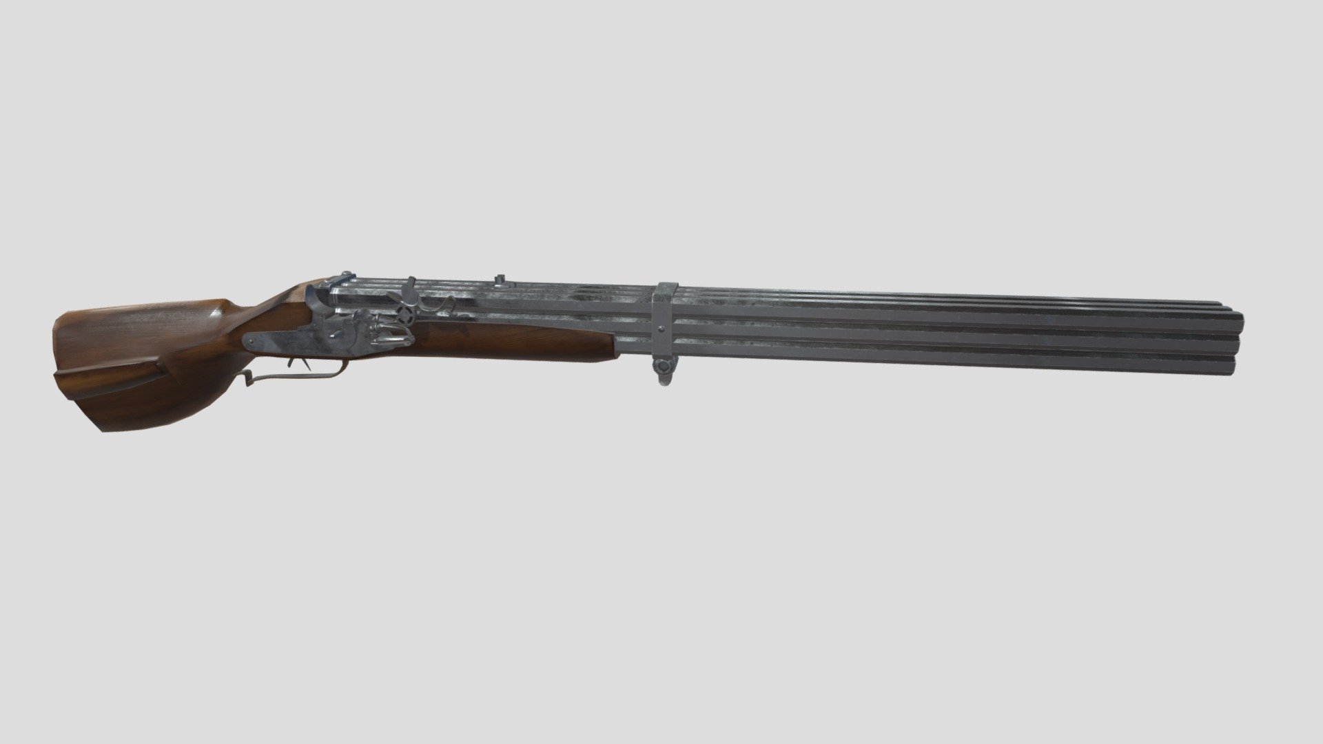 Nine Barrel Flintlock Volley Rifle - 3D model by Makayla Montes ...