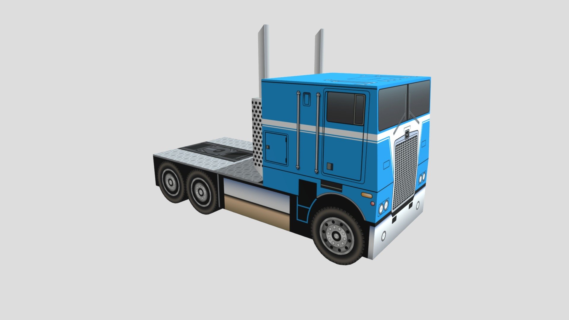 Low-Poly Truck with Hand-Painted Texture - Buy Royalty Free 3D model by ...
