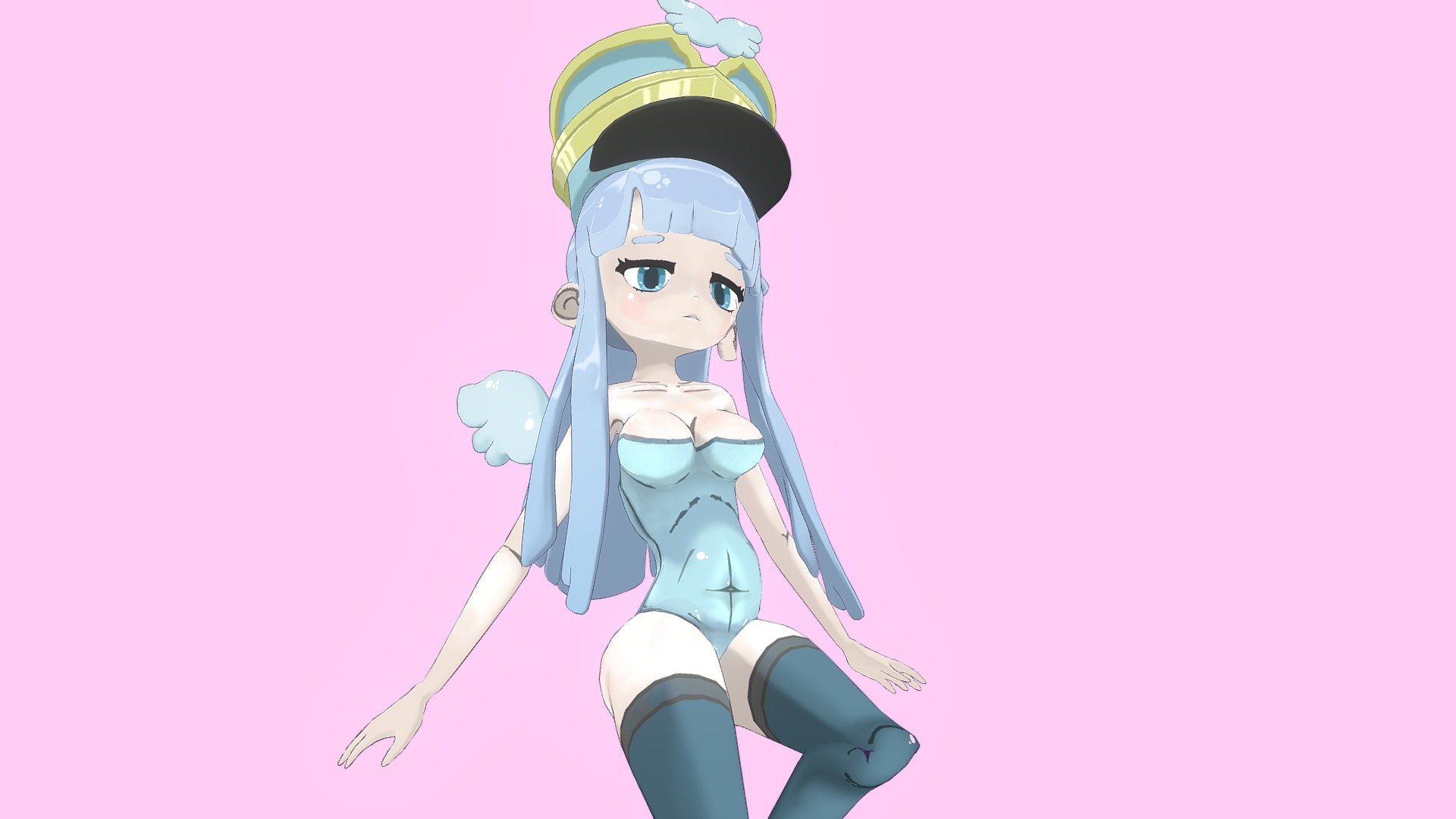 Angel Girl [VRC Comp] - Download Free 3D model by Shortskirts ...