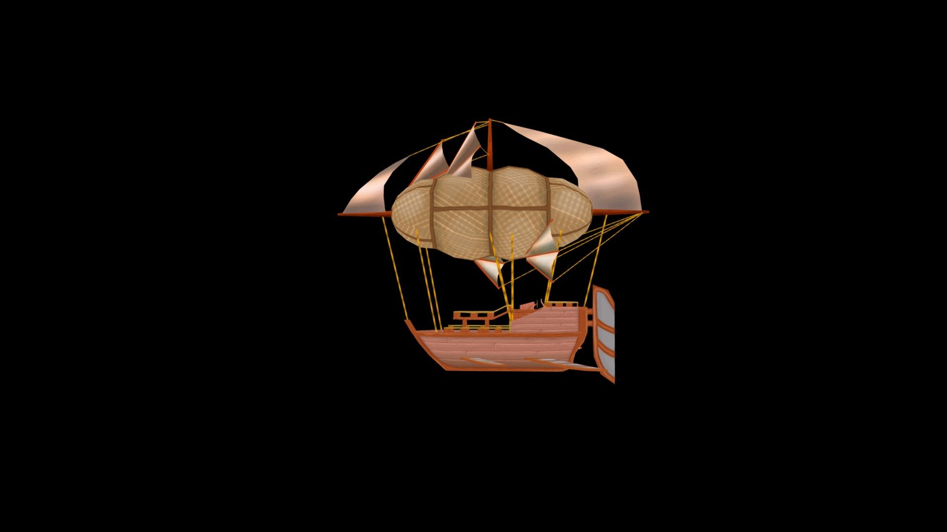 Low poly Zeppelin Ship - 3D model by Klodovik (@Yago.Costa1) [288bbbe ...