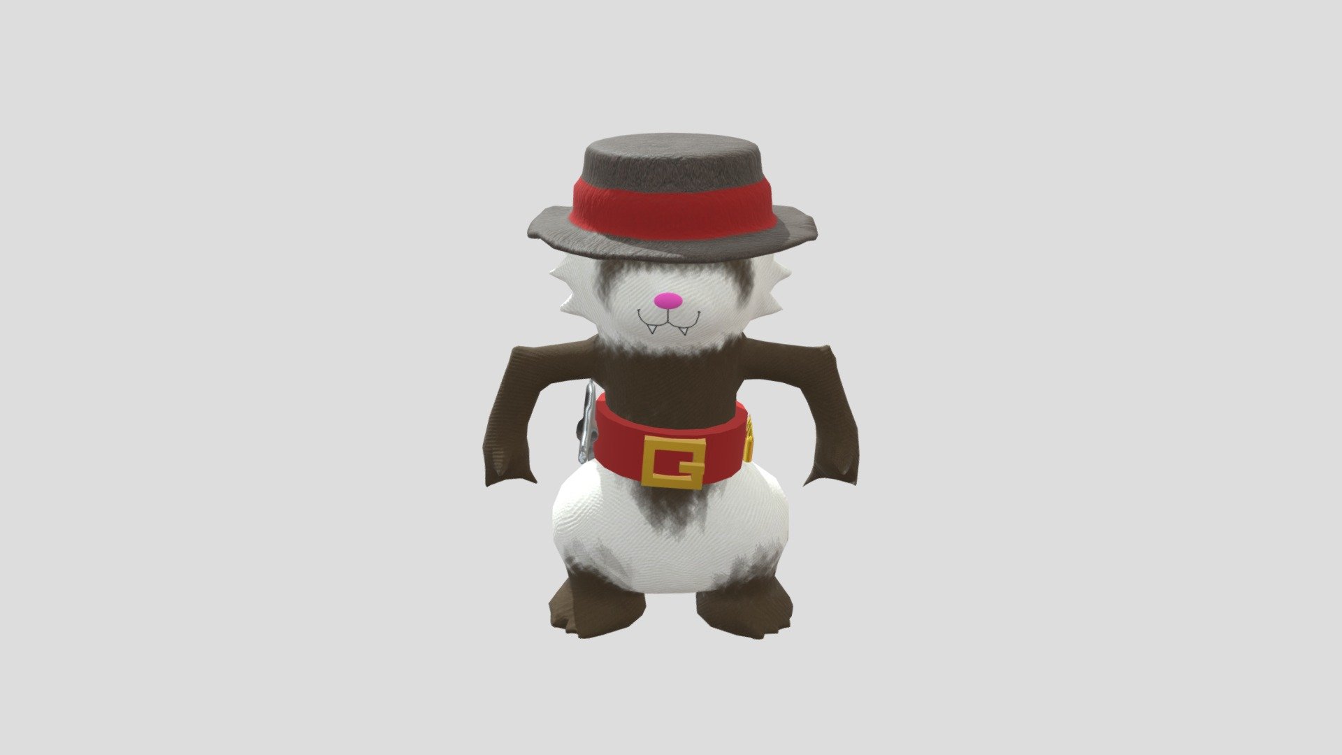 Ferret Cowboy - 3D model by SFacc1 [288c34f] - Sketchfab