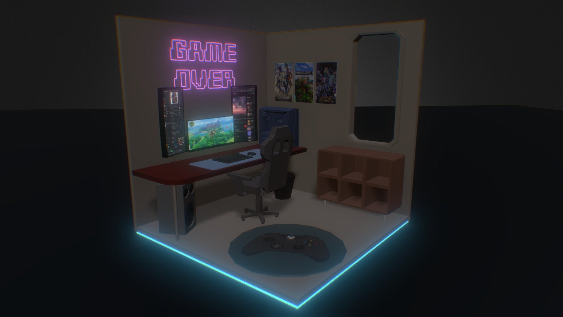 GameRoom - Download Free 3D model by IronWaffles23 [288cbec] - Sketchfab