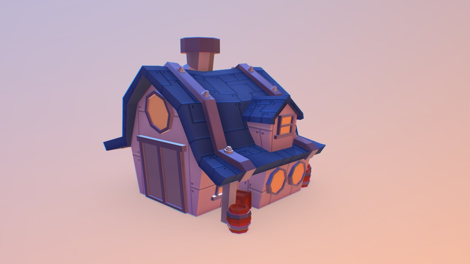 Enola Hay Barn - 3D model by imvenciblez [288e631] - Sketchfab