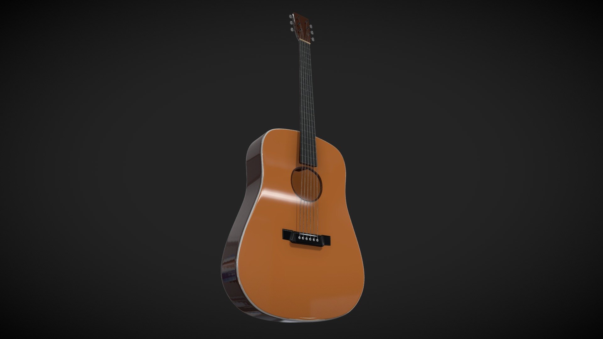 Simple Guitar - Buy Royalty Free 3D model by DGNS (@GuillaumeDGNS ...