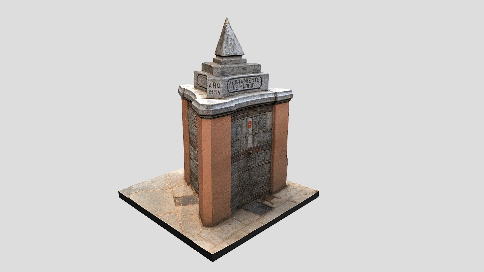 Triangle Fountain. Casa de Campo. Madrid - 3D model by 3studio59 ...