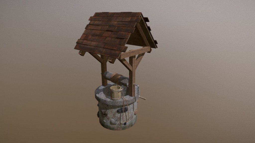 Simple well - 3D model by vincentvu1412 [28935a2] - Sketchfab