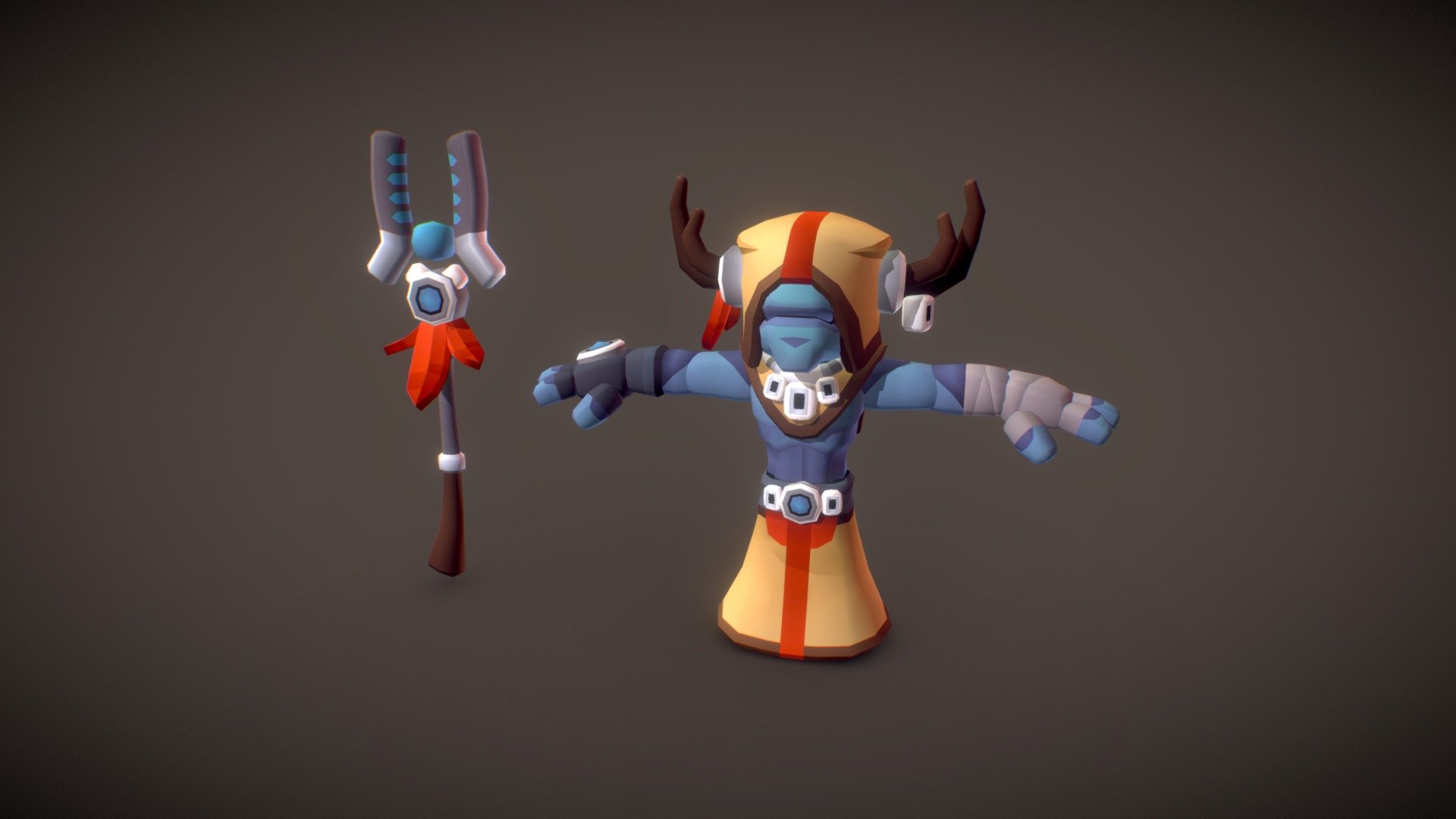 Alien Shaman - Preview - 3D model by BitGem [289360e] - Sketchfab